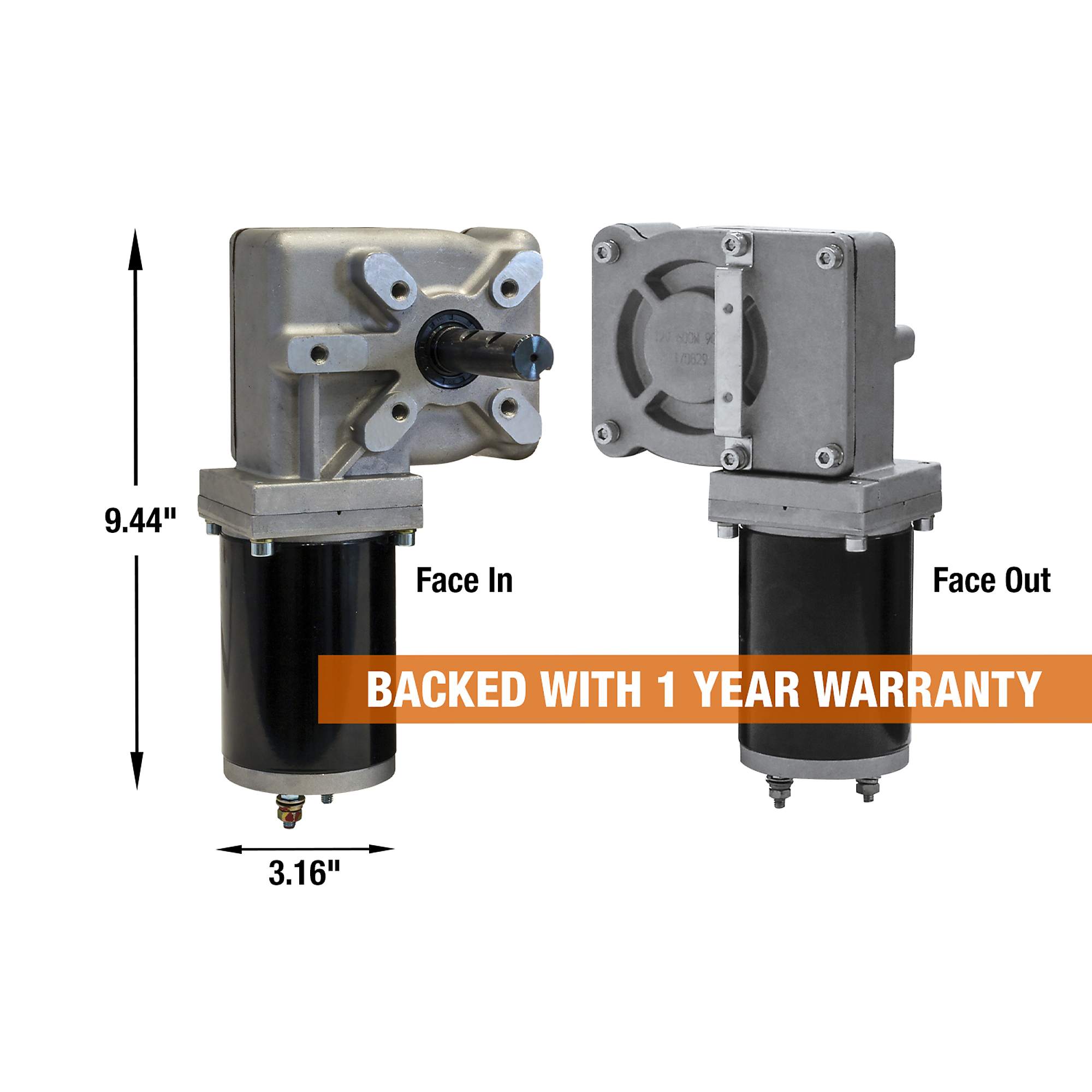 Buyers Products, 600W/90:1 Electric Tarp Gear Motor - 1 Year Warranty ...