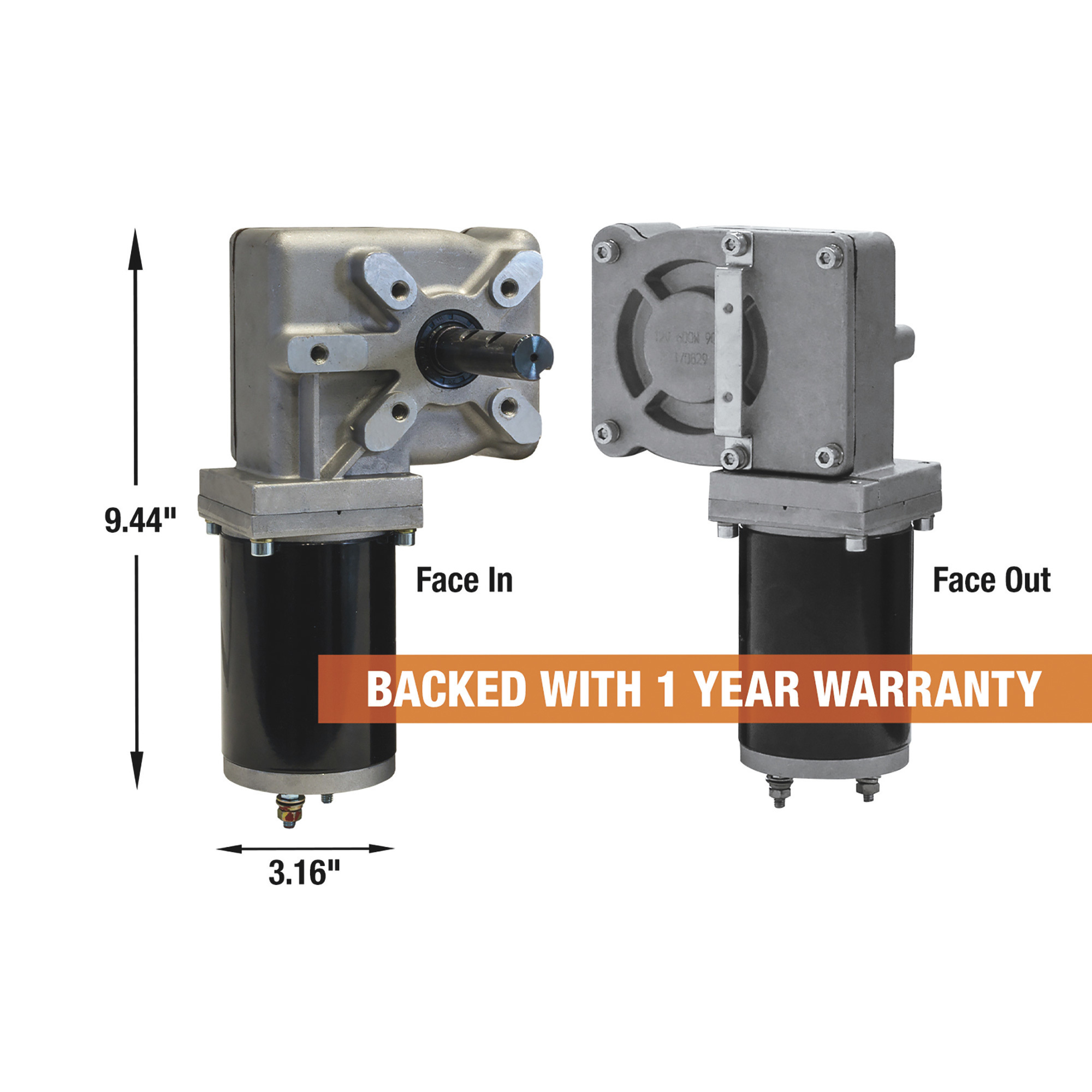 Buyers Products, 600W/90:1 Electric Tarp Gear Motor - 1 Year Warranty ...