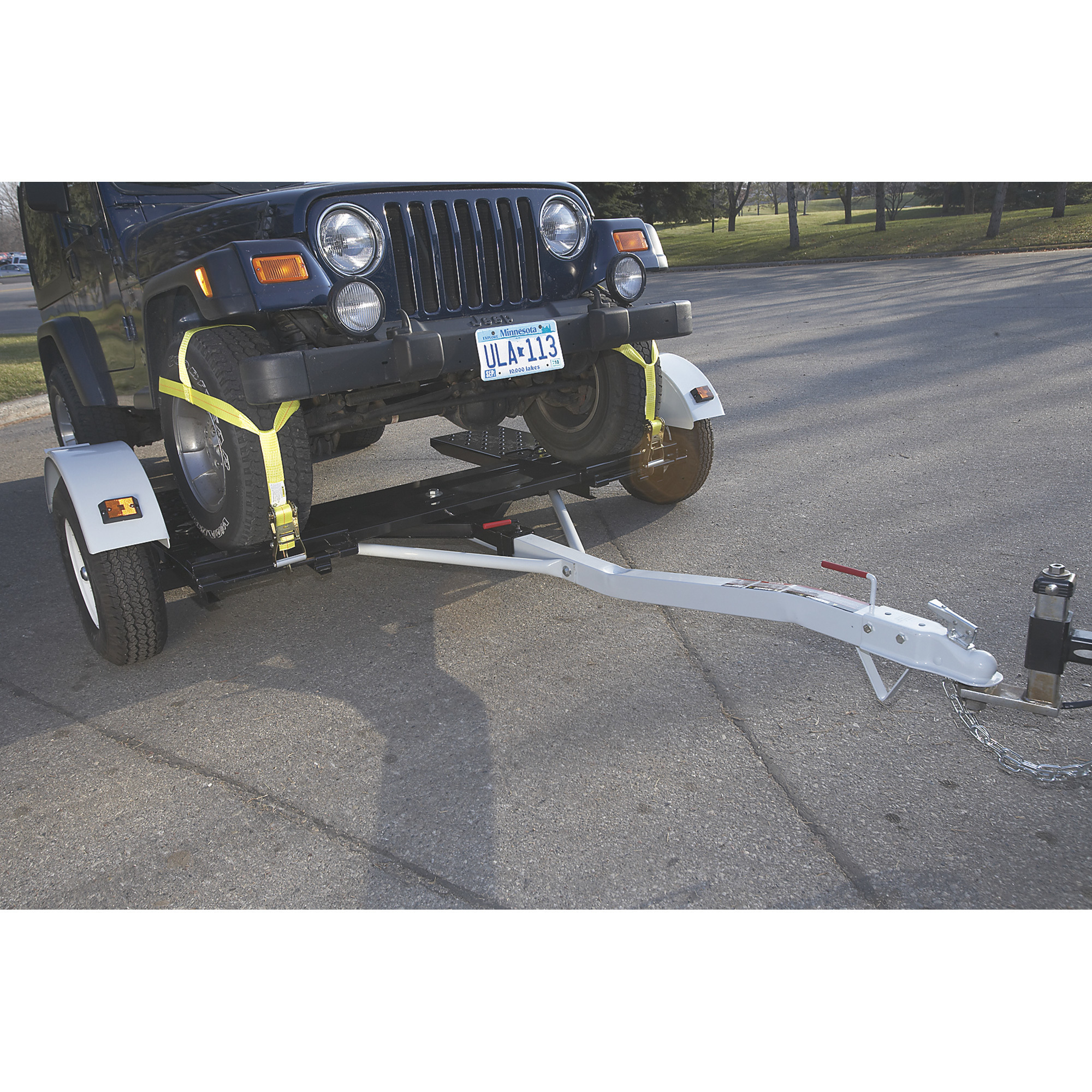 Ultra-Tow Car Tow Dolly with Ramps, Steel Frame, 2800-Lb. Load Capacity ...