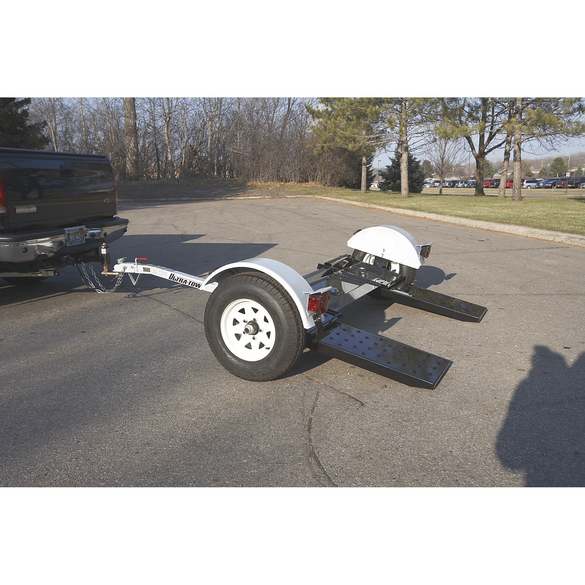 Ultra-Tow Car Tow Dolly with Ramps, Steel Frame, 2800-Lb. Load Capacity ...