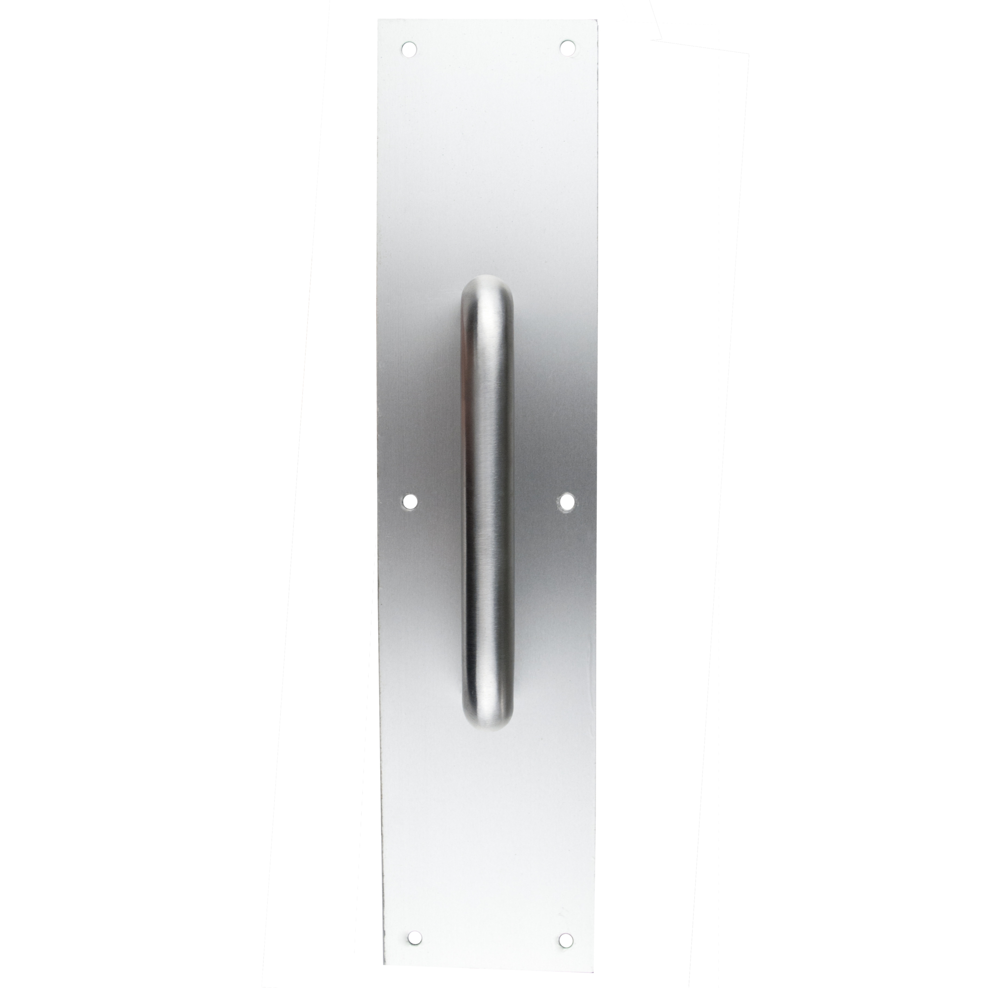 Trans Atlantic, 3-1/2in. x 15in. Aluminum Pull Plate with Round Pull ...