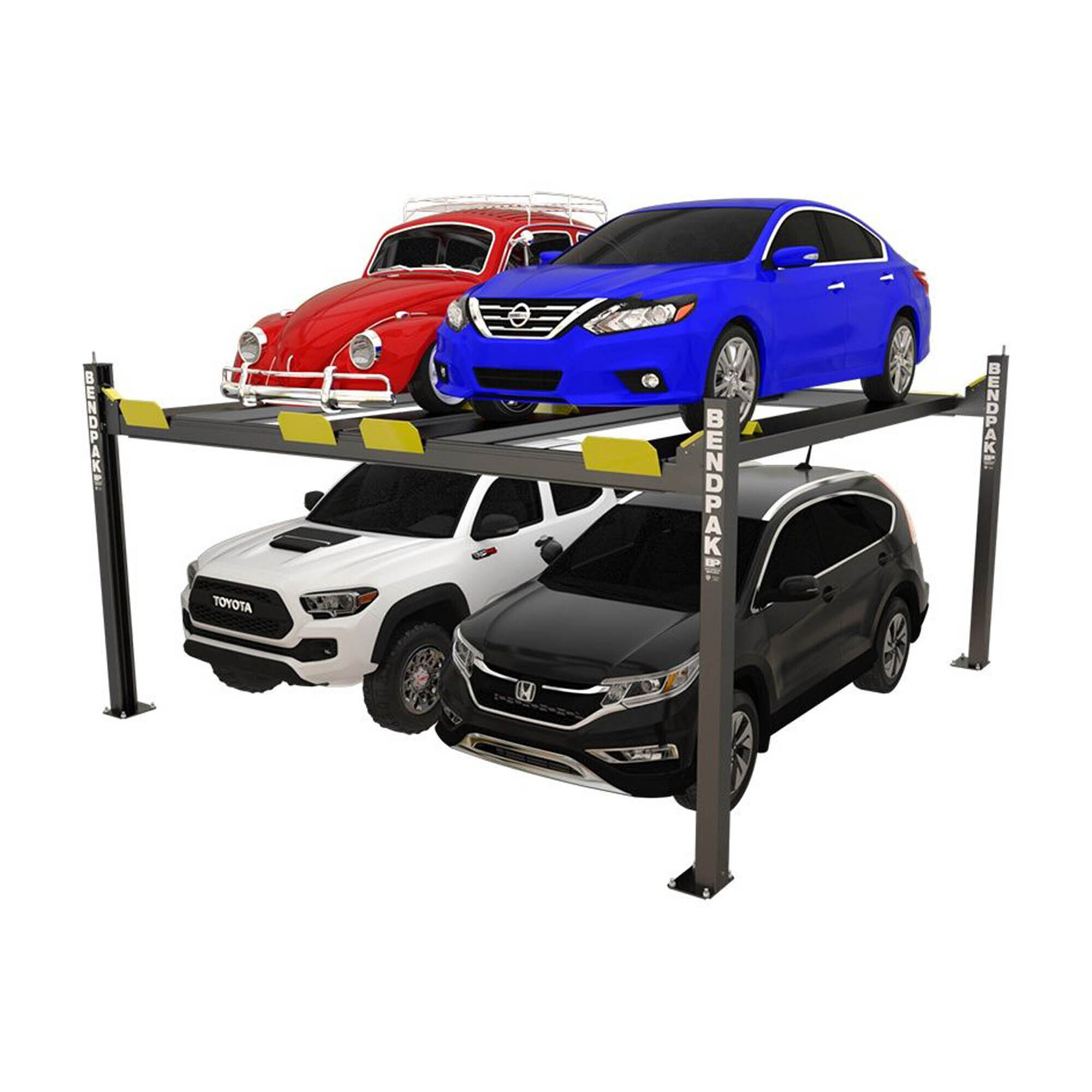 BendPak Dual-Platform Super-Wide 4-Post Car Lift, 9000-Lb. Capacity ...