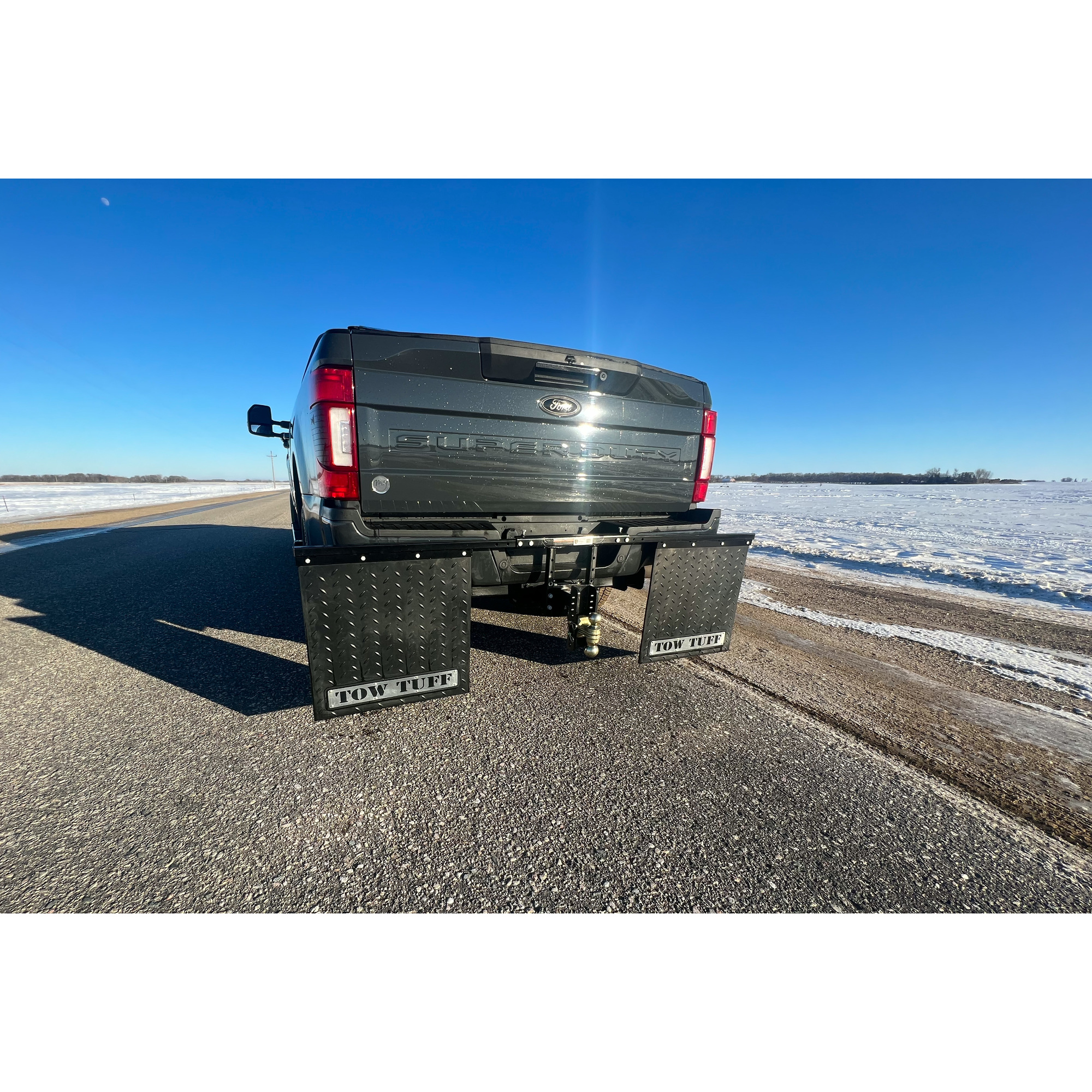 Tow Tuff, Universal-Mounts Mud Flaps for Towing, Material Steel/Rubber ...
