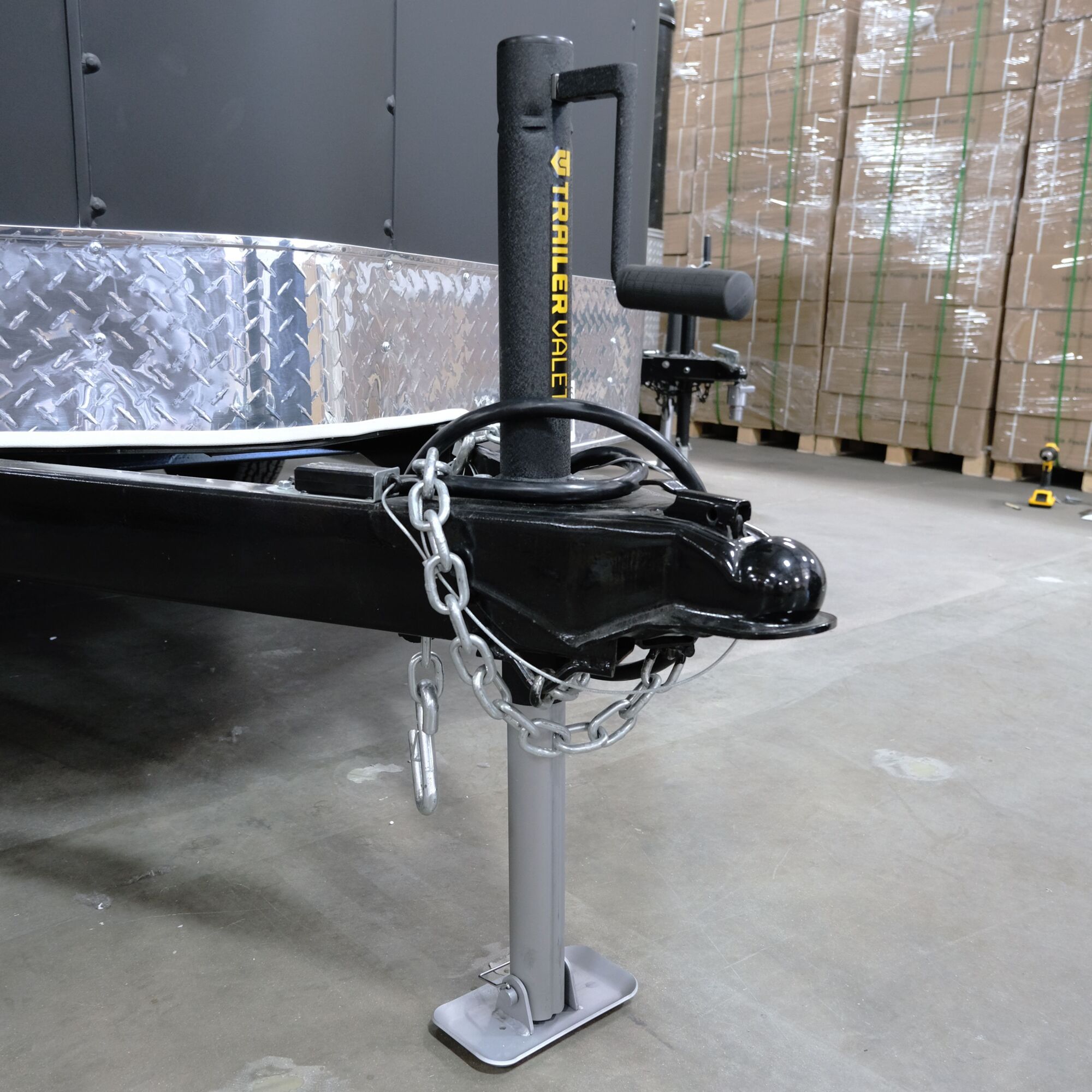 Trailer Valet, 2000 lbs Center A-Frame Spring Mounted Drill Jack, Lift ...