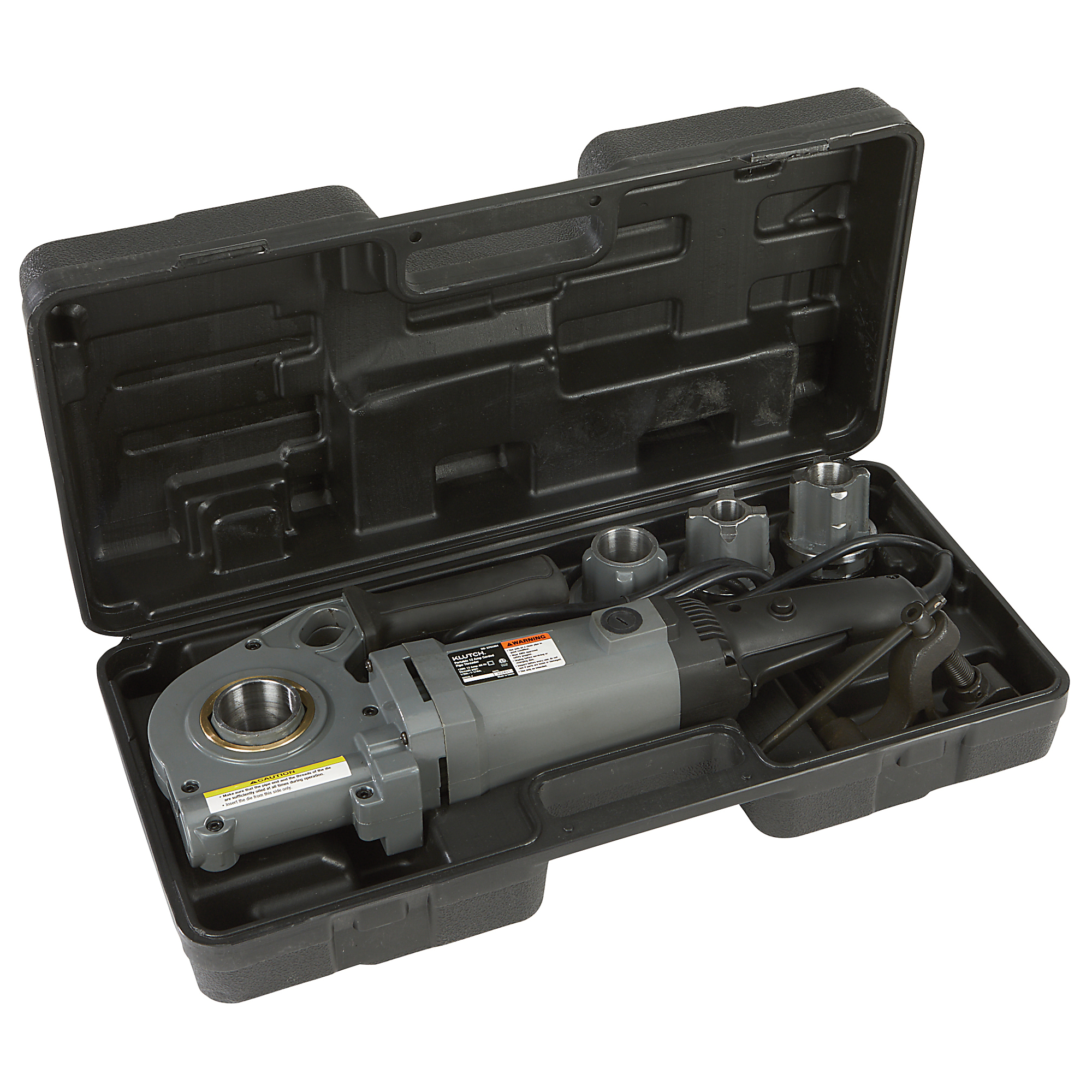 Klutch Electric Pipe Threader, Portable, 12 Amps, Includes 4 Dies ...