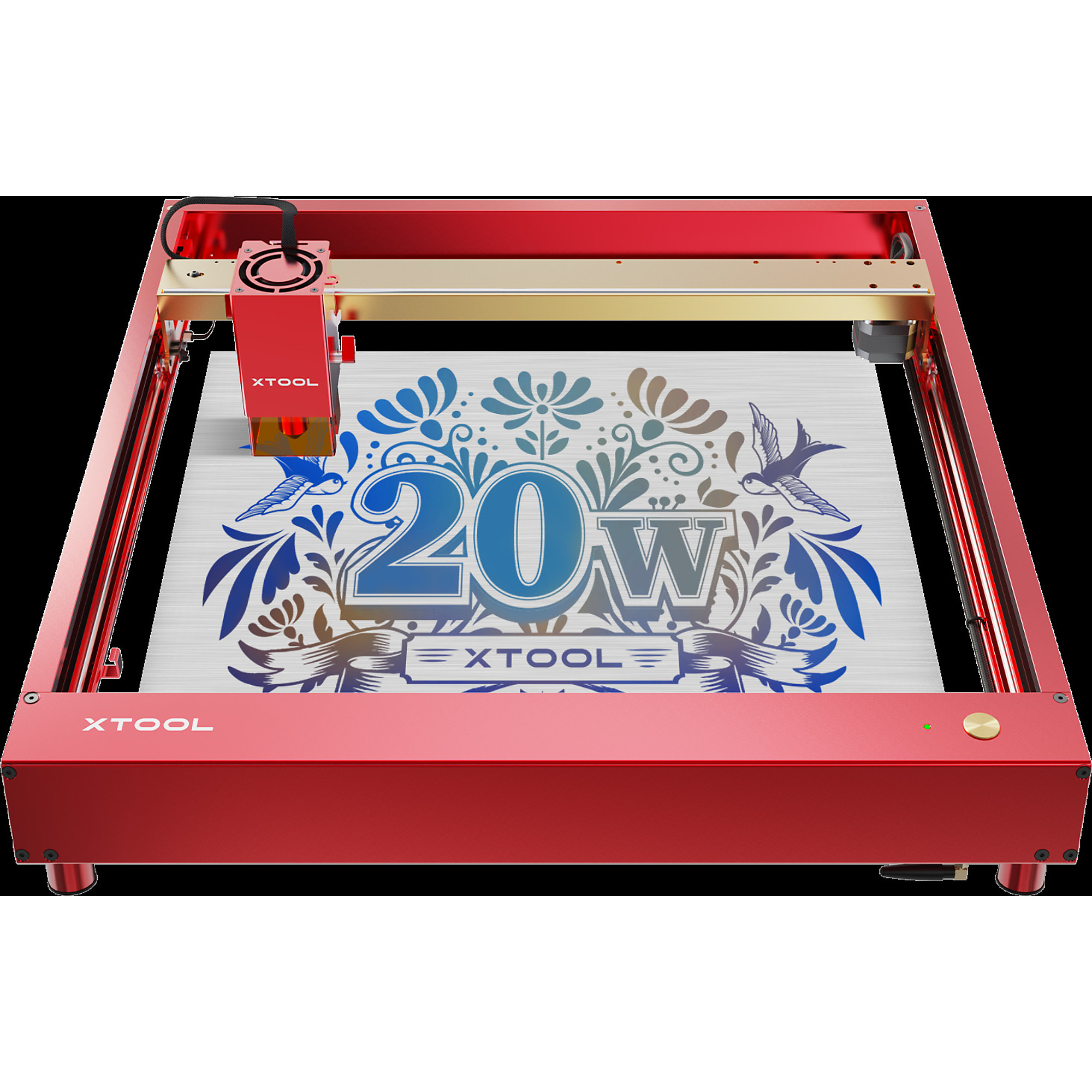 xTool, Laser Cutter and Engraver, 20w, 400mm/s, Working Width 14.57 in ...