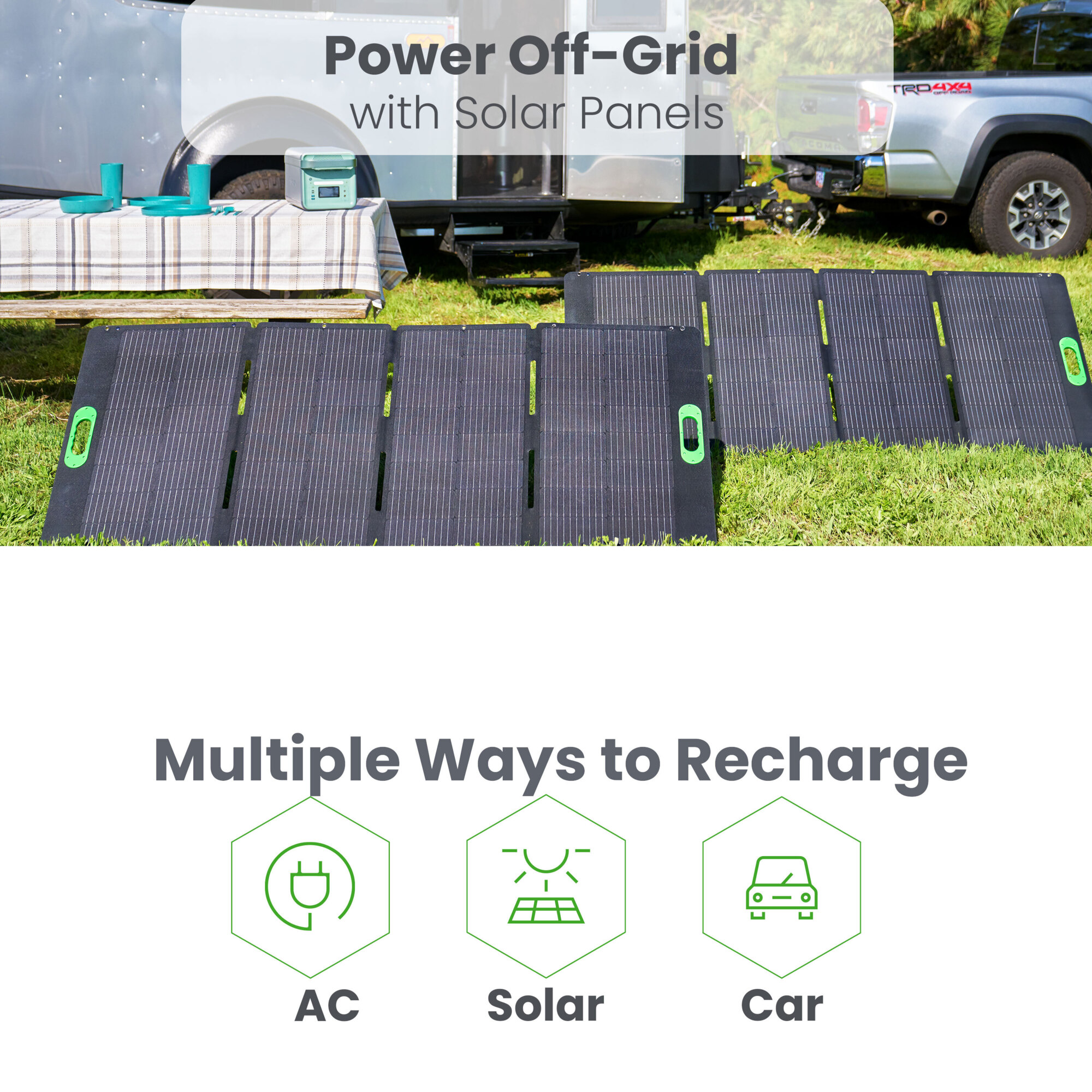 Yoshino, Solid-State Solar Generator 2000W + (2)200W Panels Bundle ...