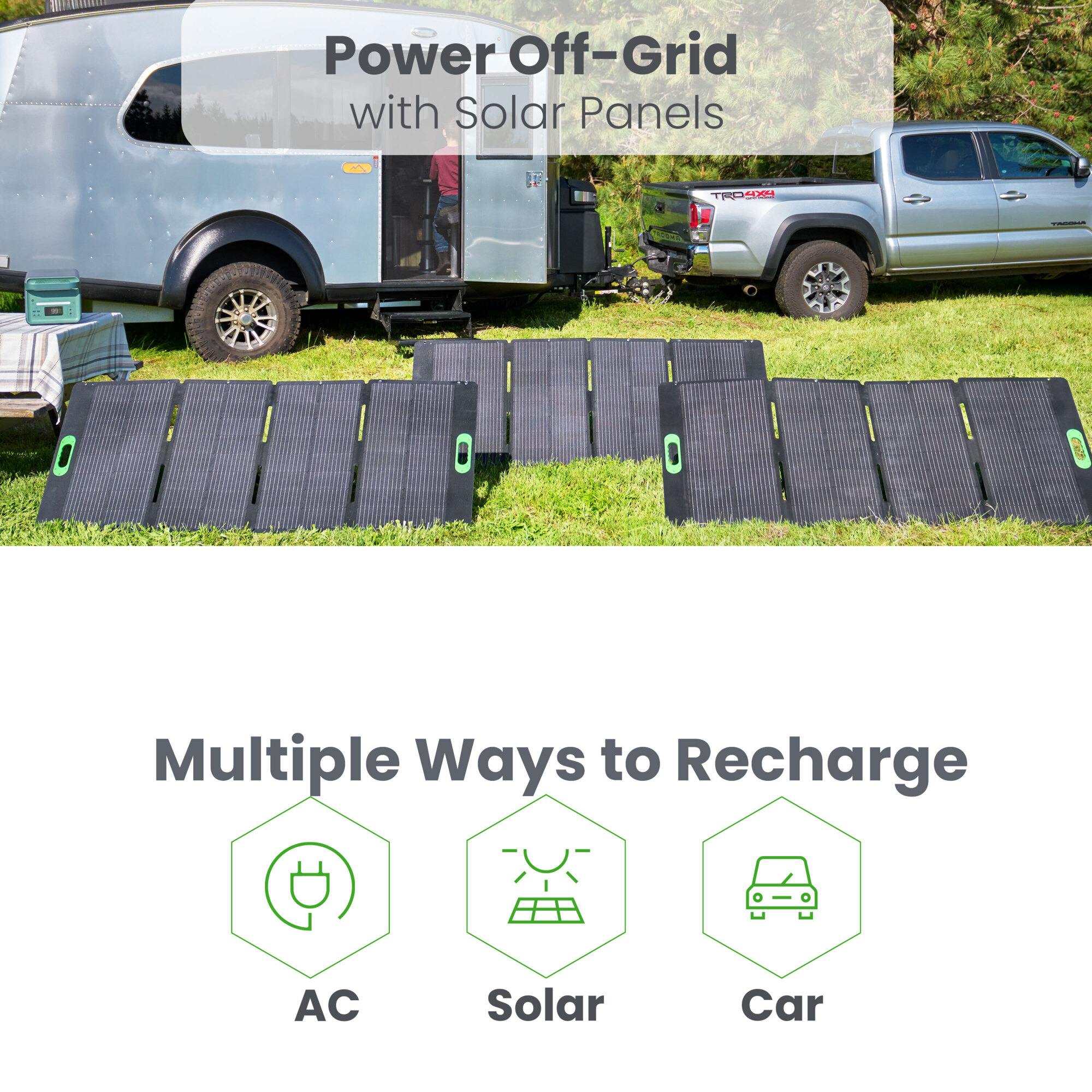 Yoshino, Solid-State Portable Solar Generator 4000W + (3)200W Panels ...