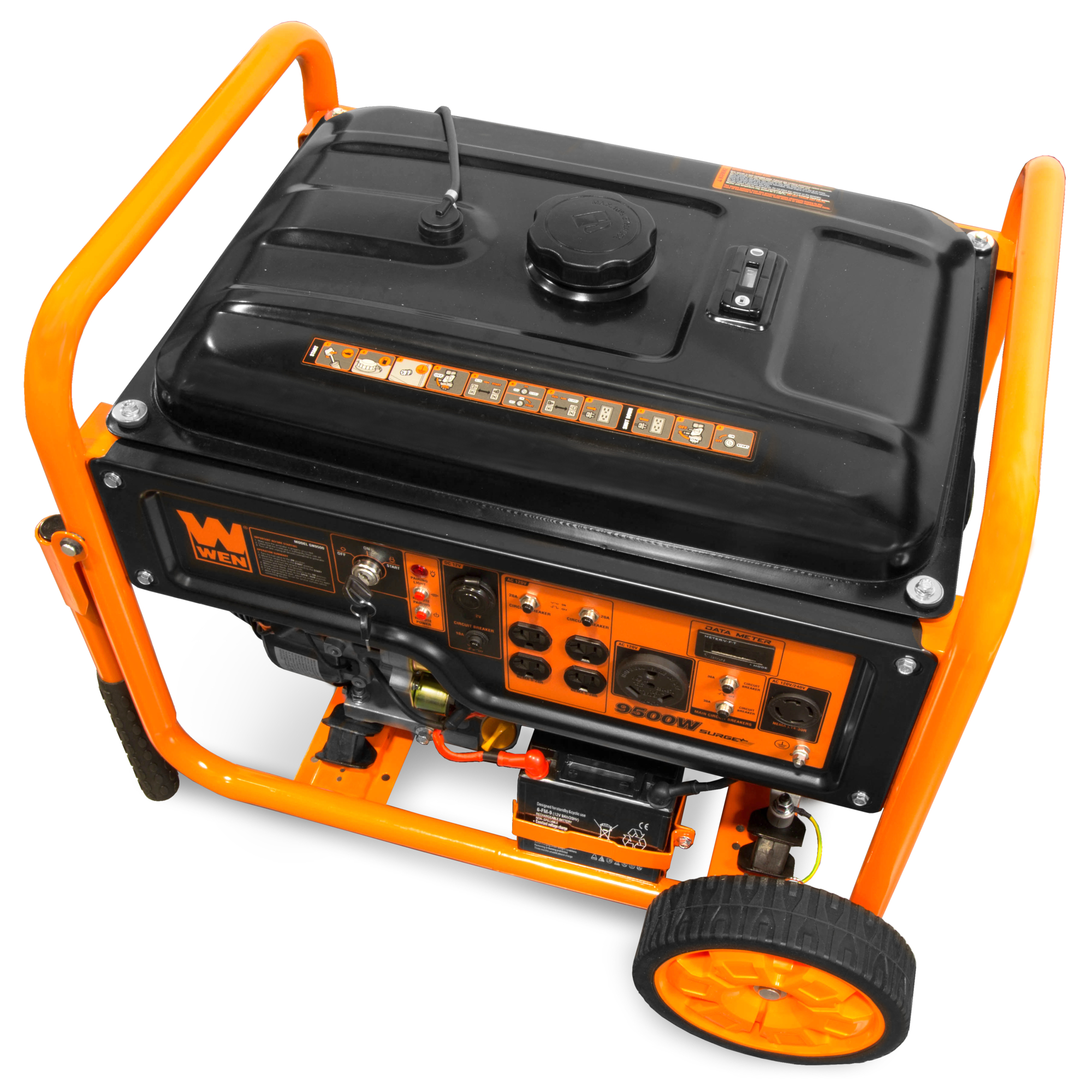 WEN Portable Generator - 9500W Surge, 7500W Rated, Remote Electric ...