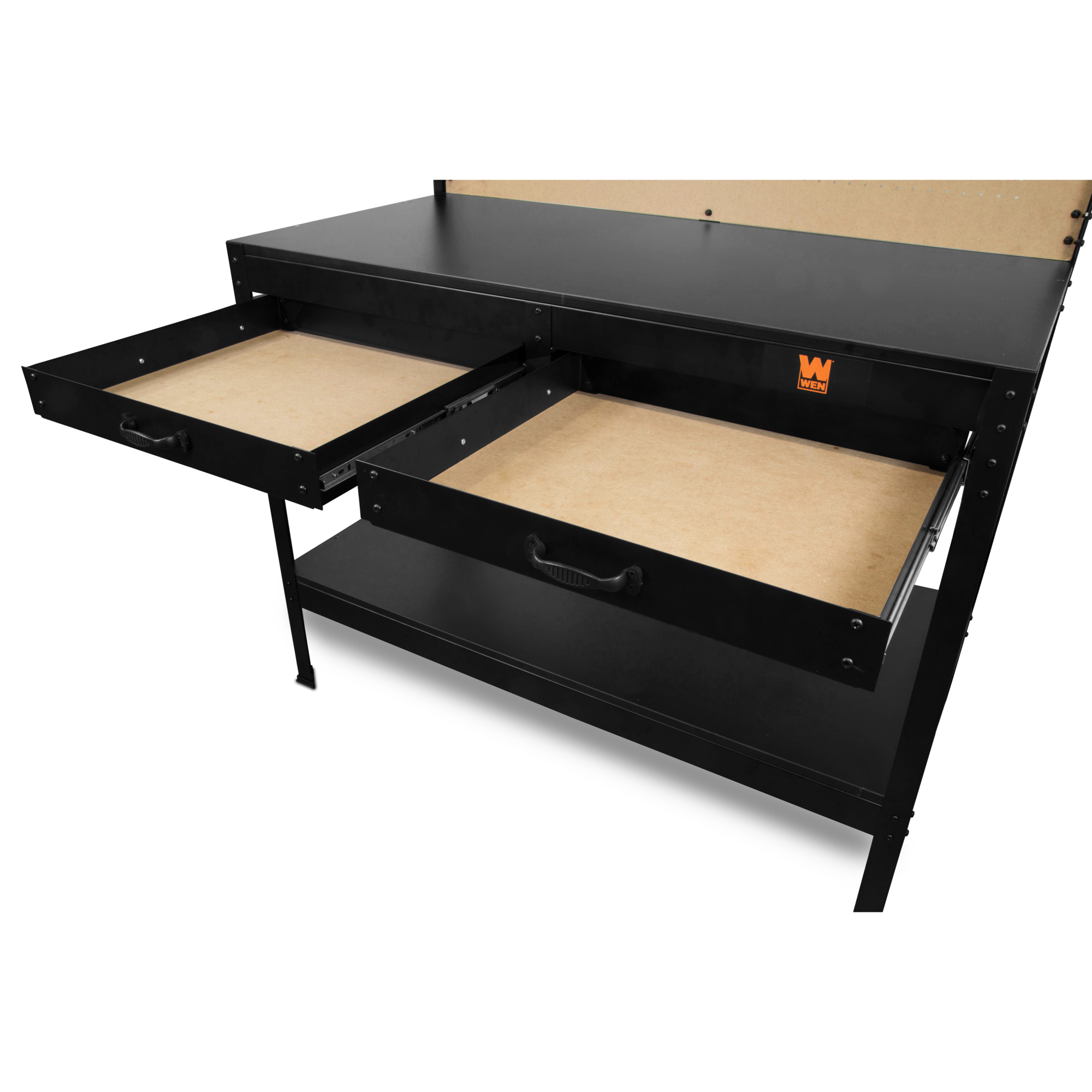 WEN Workbench with Power Outlets and Light - 48in. x 25in. x 61.75in ...