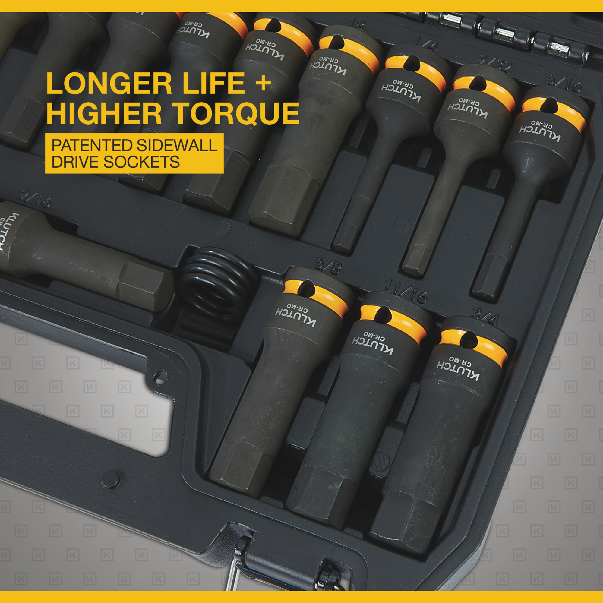 Klutch 1/2in. drive Impact Socket Set, Hex, 18 Pcs. | Northern Tool