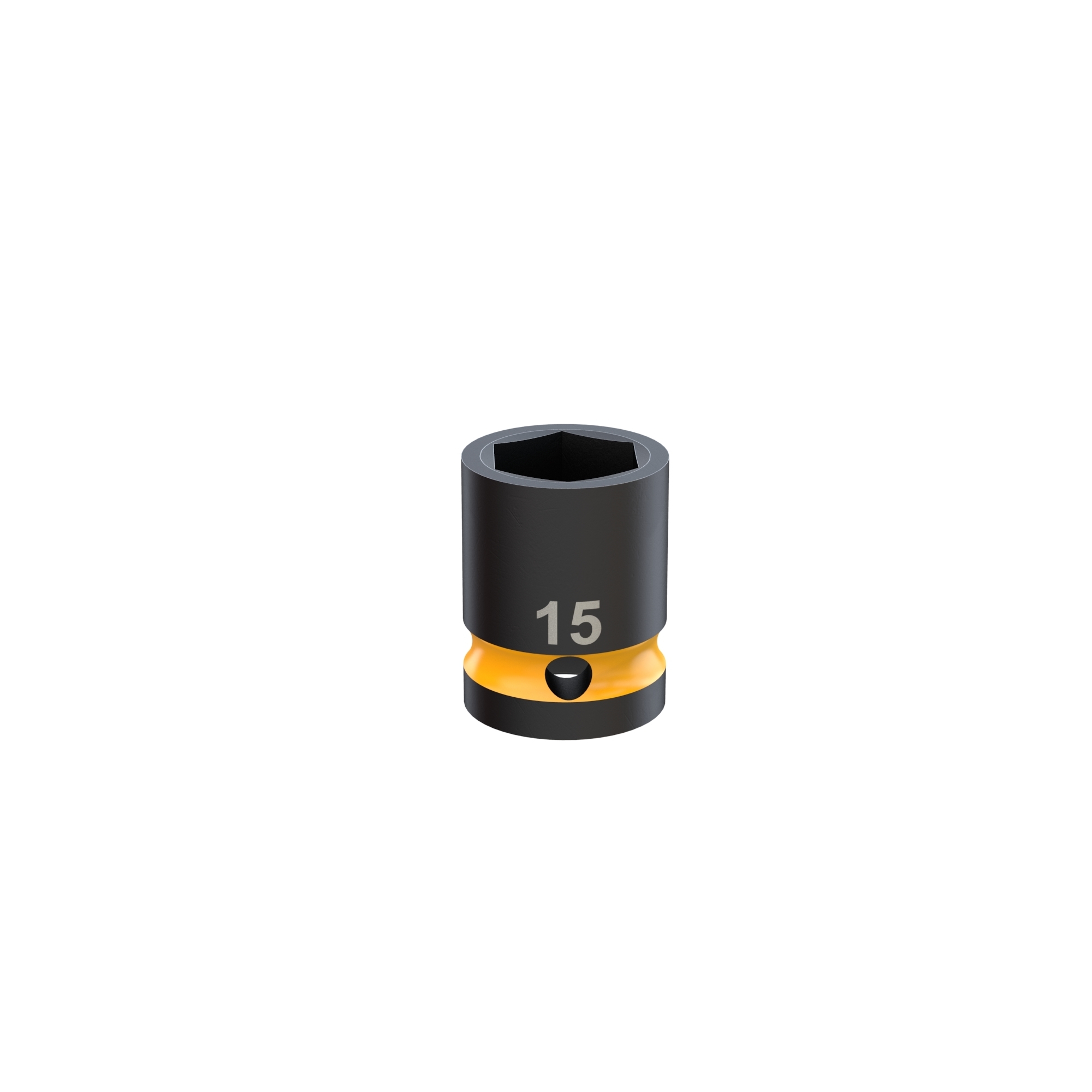 Klutch, 15mm, 3/8in. Dr. 6p. Chrome Molybdenum Socket, Socket Size 15 ...