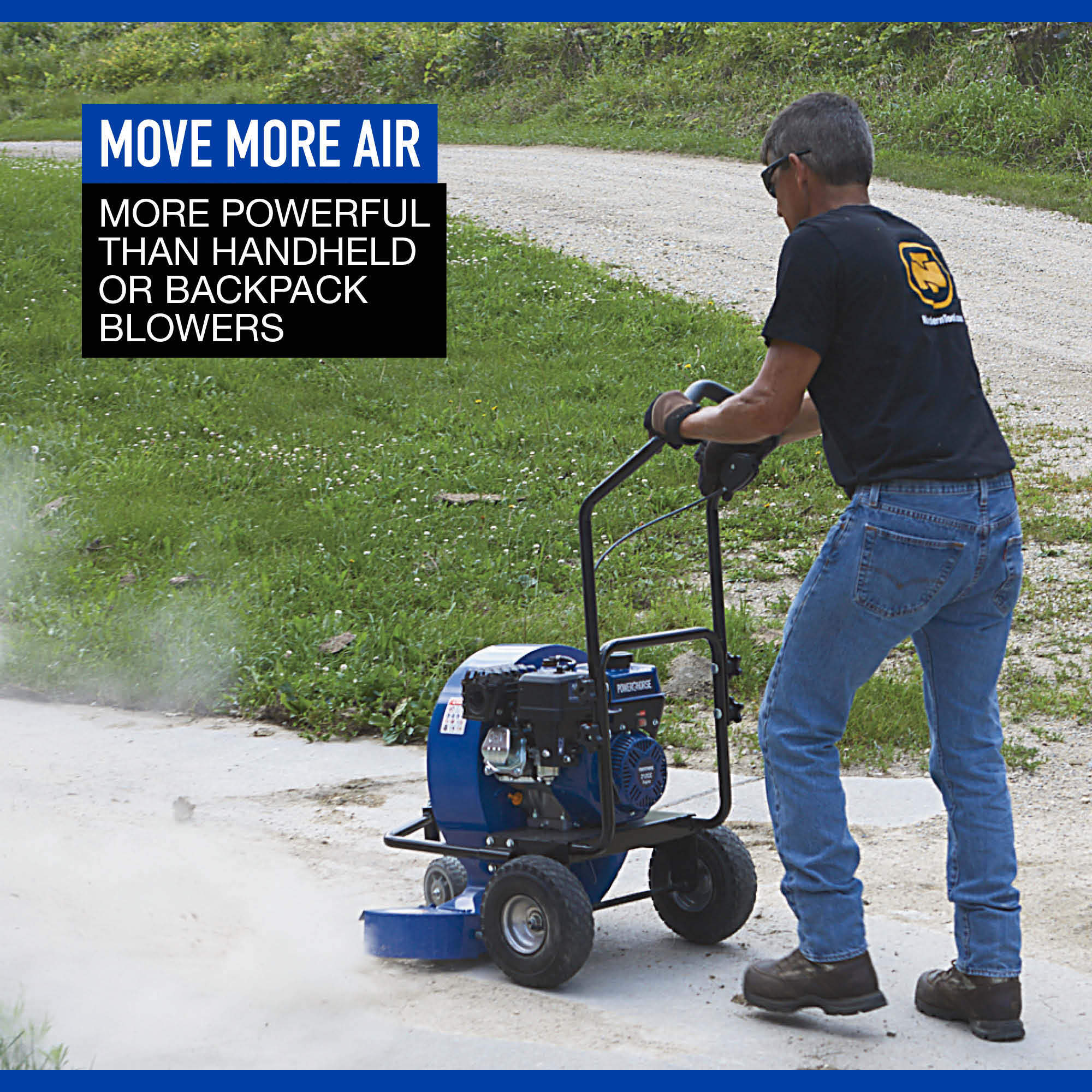 Powerhorse Walk-Behind Gas-Powered Jet Blower, 7 HP, 212cc, Model ...