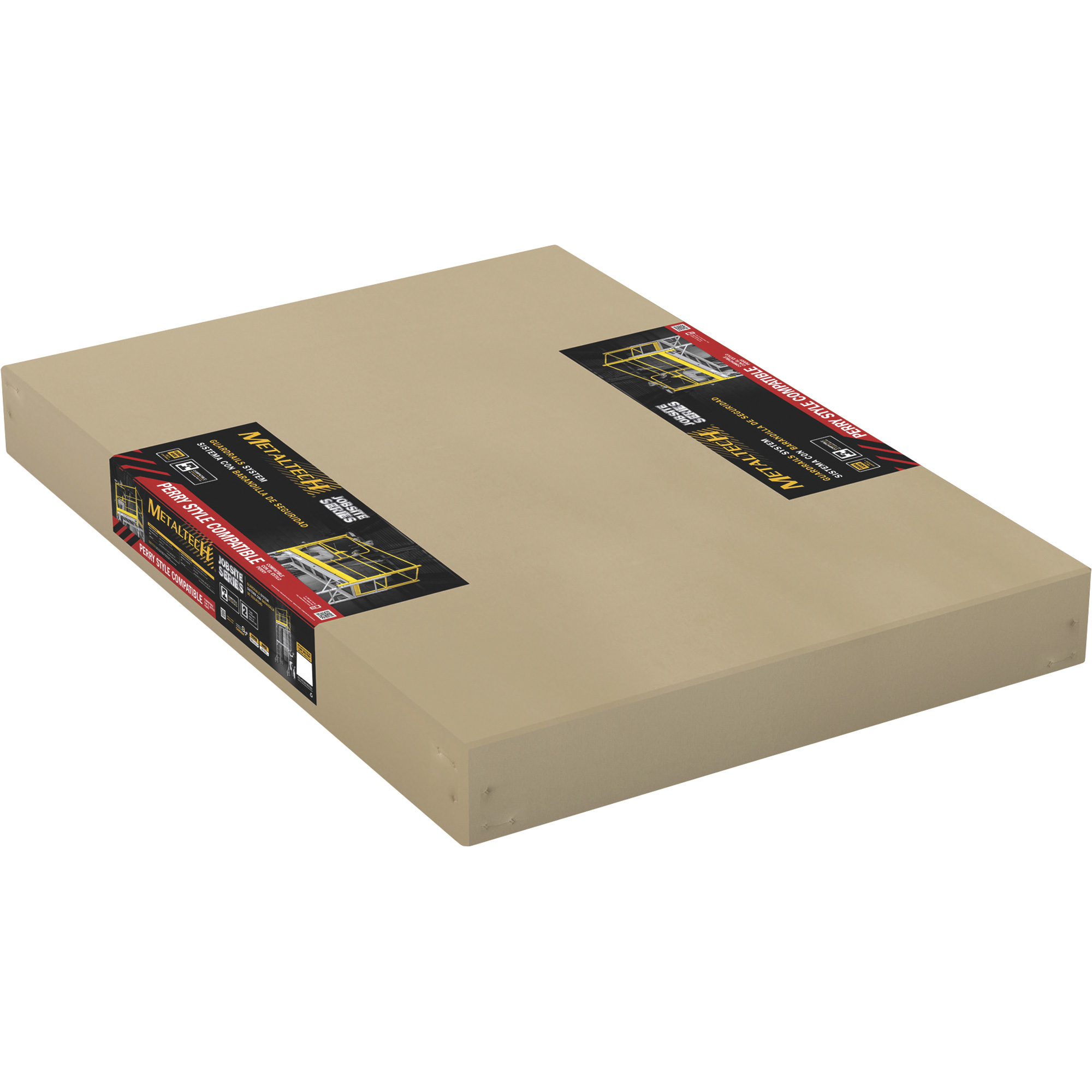 Metaltech Perry-Style Scaffold Guardrail System, 70in.W x 33 1/2in.D x ...