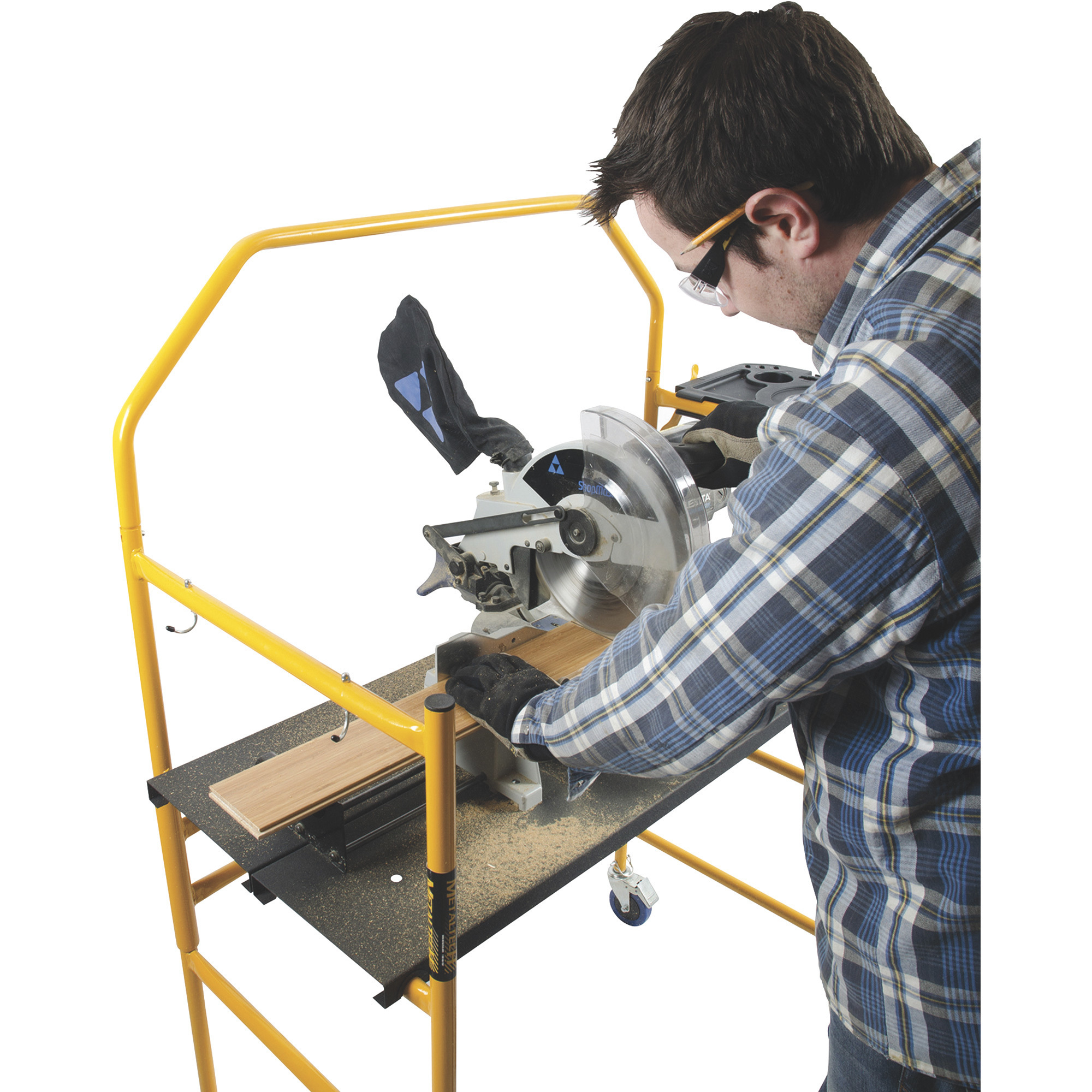 Metaltech Jobsite Series 4ft. Folding Scaffold, 500-Lb. Capacity, Model ...