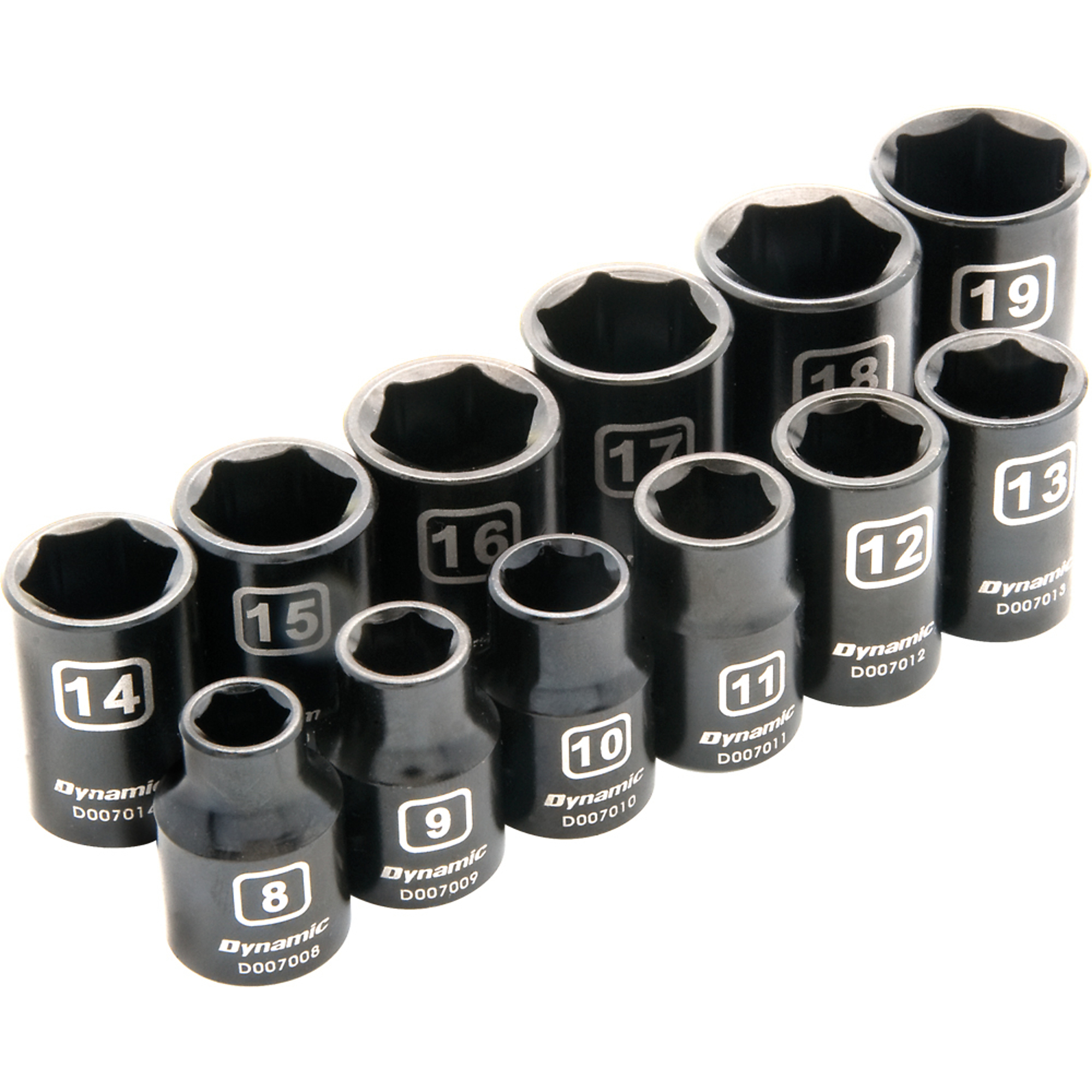 Dynamic Tools, 3/8in. 6 Point Metric Standard Impact Socket Set ...