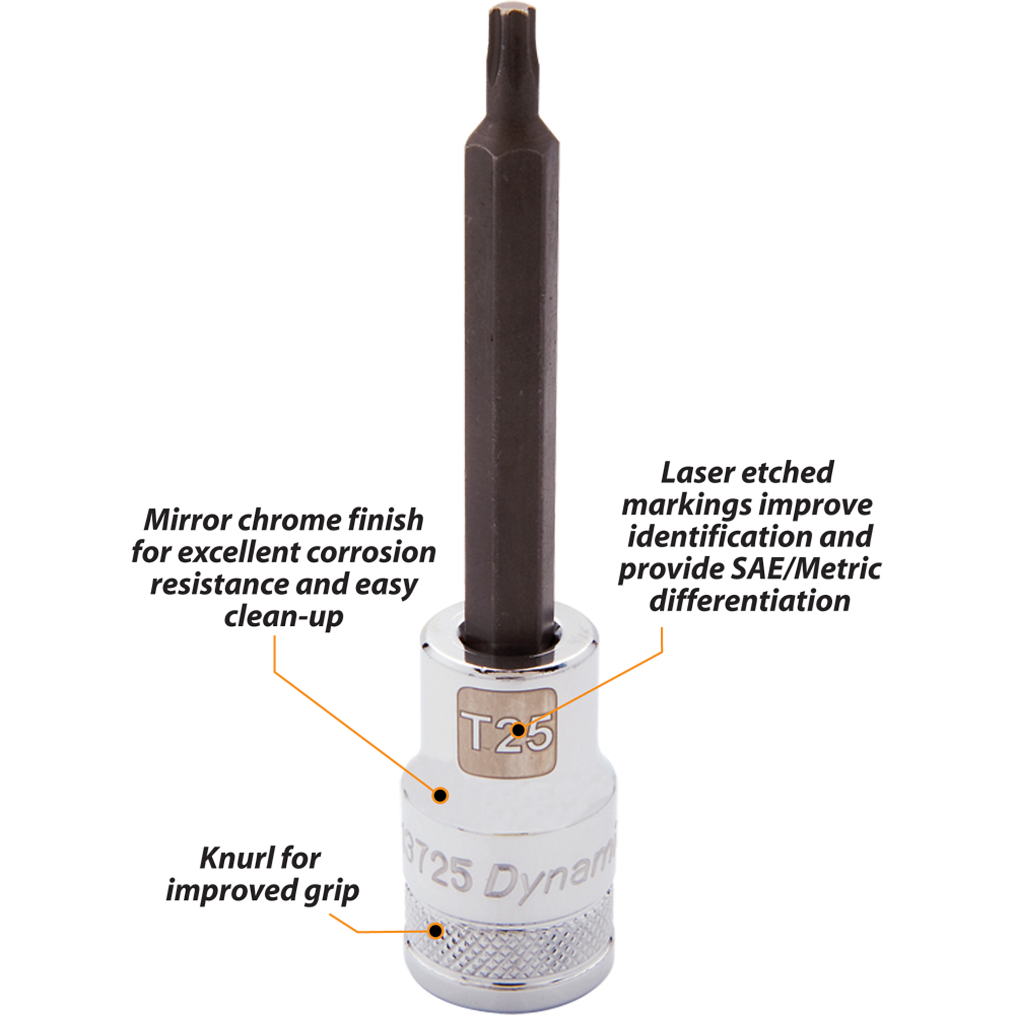 Dynamic Tools, 1/2in. Drive 7 Piece Long, Torx Socket Set, Pieces (qty ...