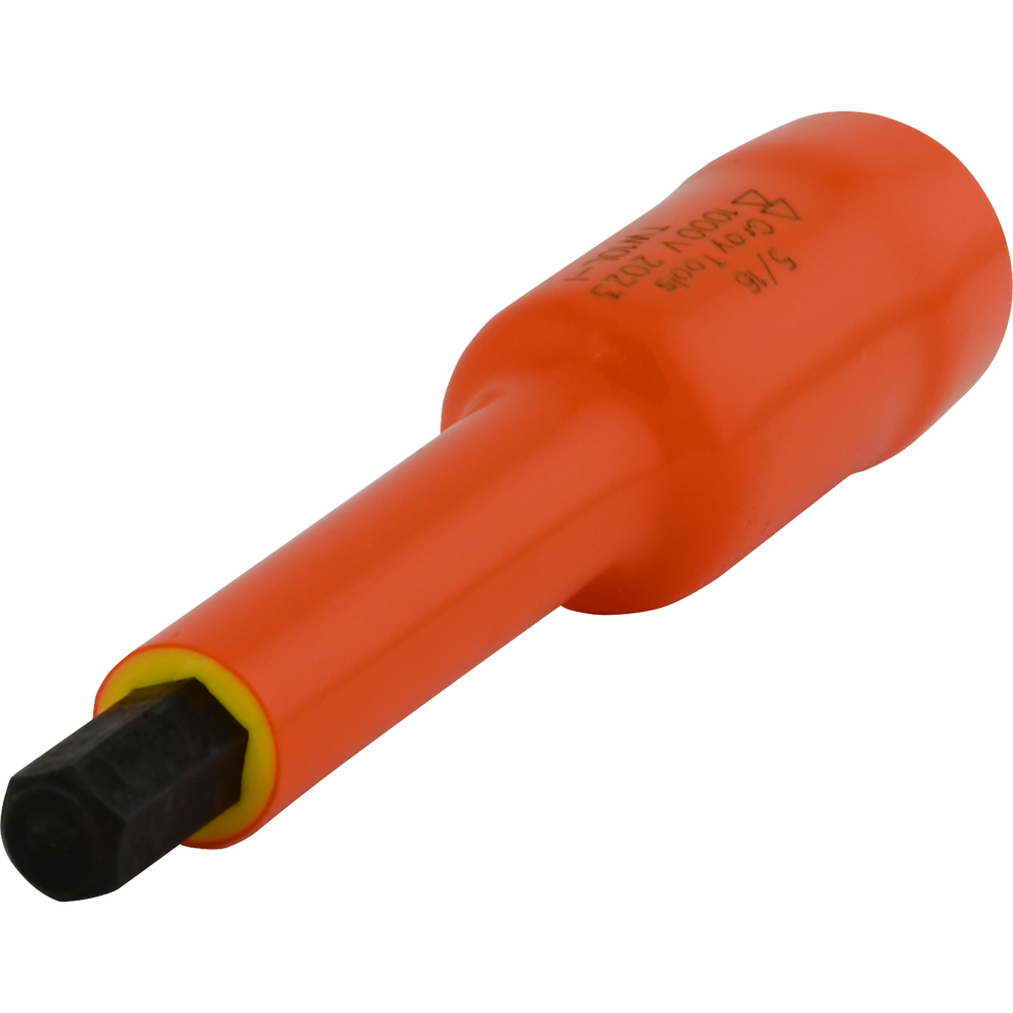 Gray Tools, 5/16in. X 3/8in. Drive Long Hex 1000V Insulated Socket ...