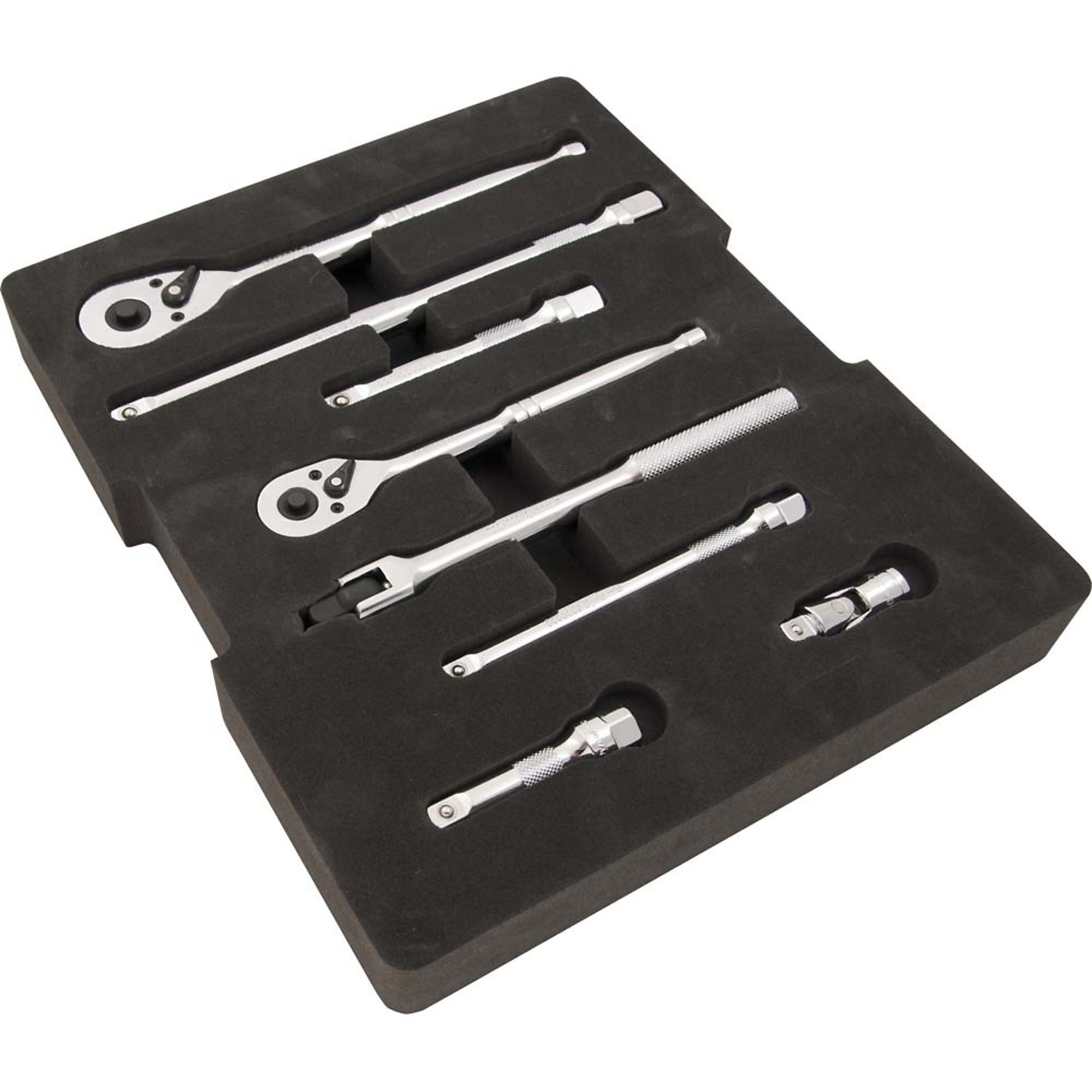 Dynamic Tools, Ratchet, Extension, U-Joint and Flex Handle Set, Pieces ...