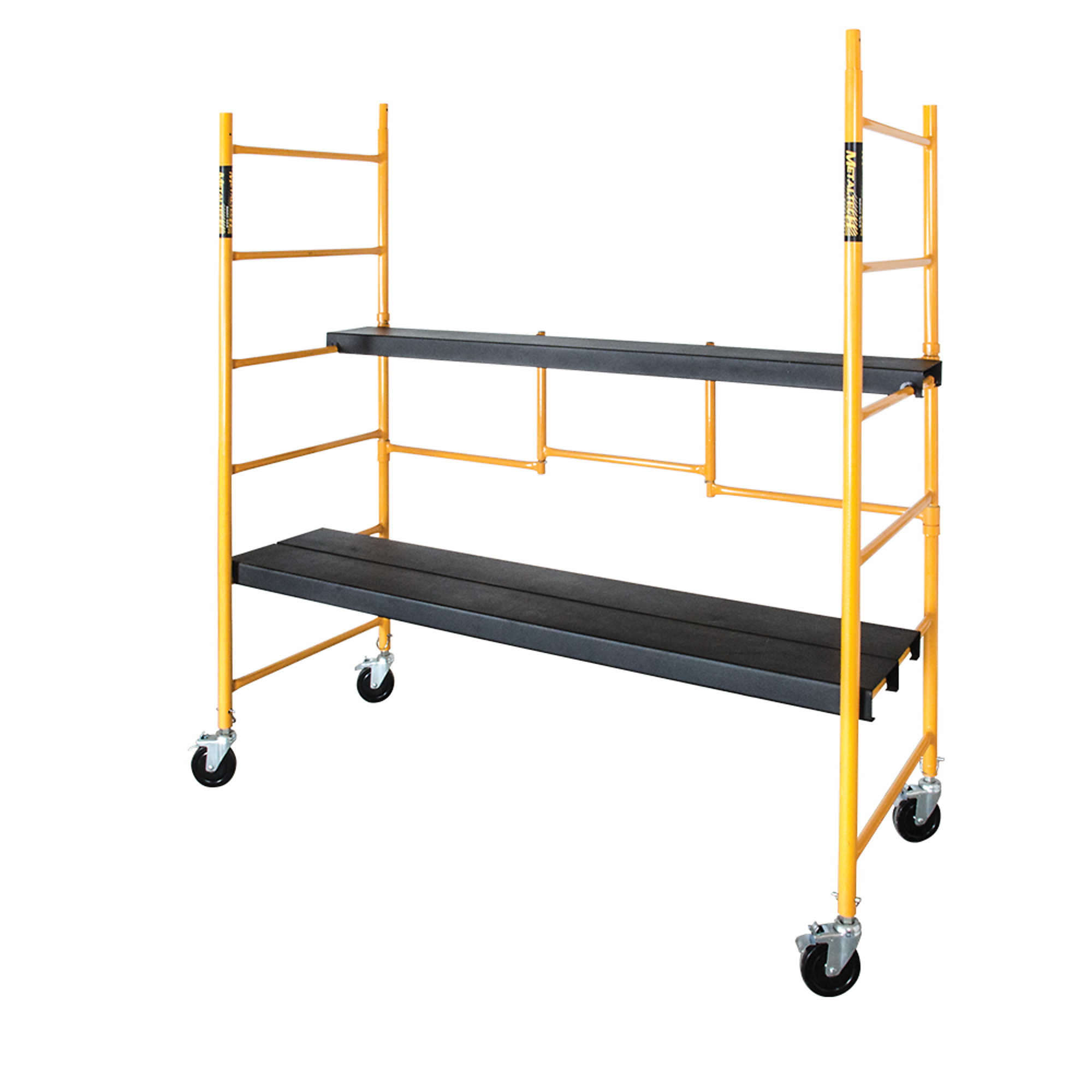Metaltech Maxi Folding Steel Scaffold, 850-Lb. Capacity, 75in.W x 30 1 ...