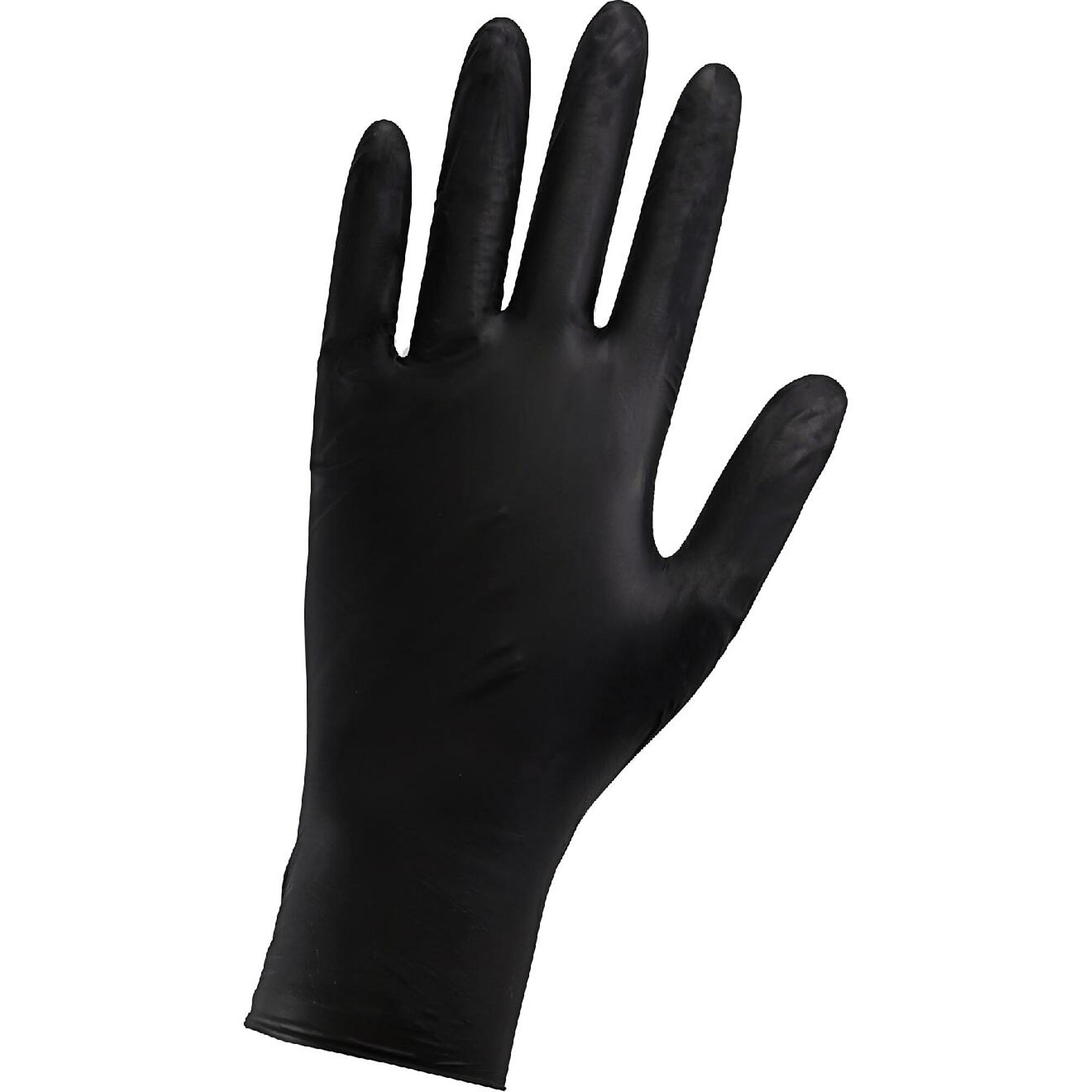 Global Glove Panther-Guard, Panther-Guard Black Nitrile/Vinyl Smooth ...