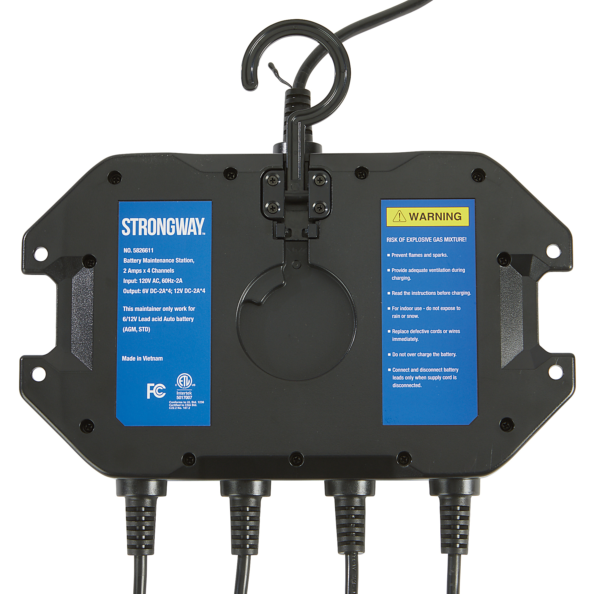 Strongway 6/12 Volt 4-Bank Smart Charger | Northern Tool
