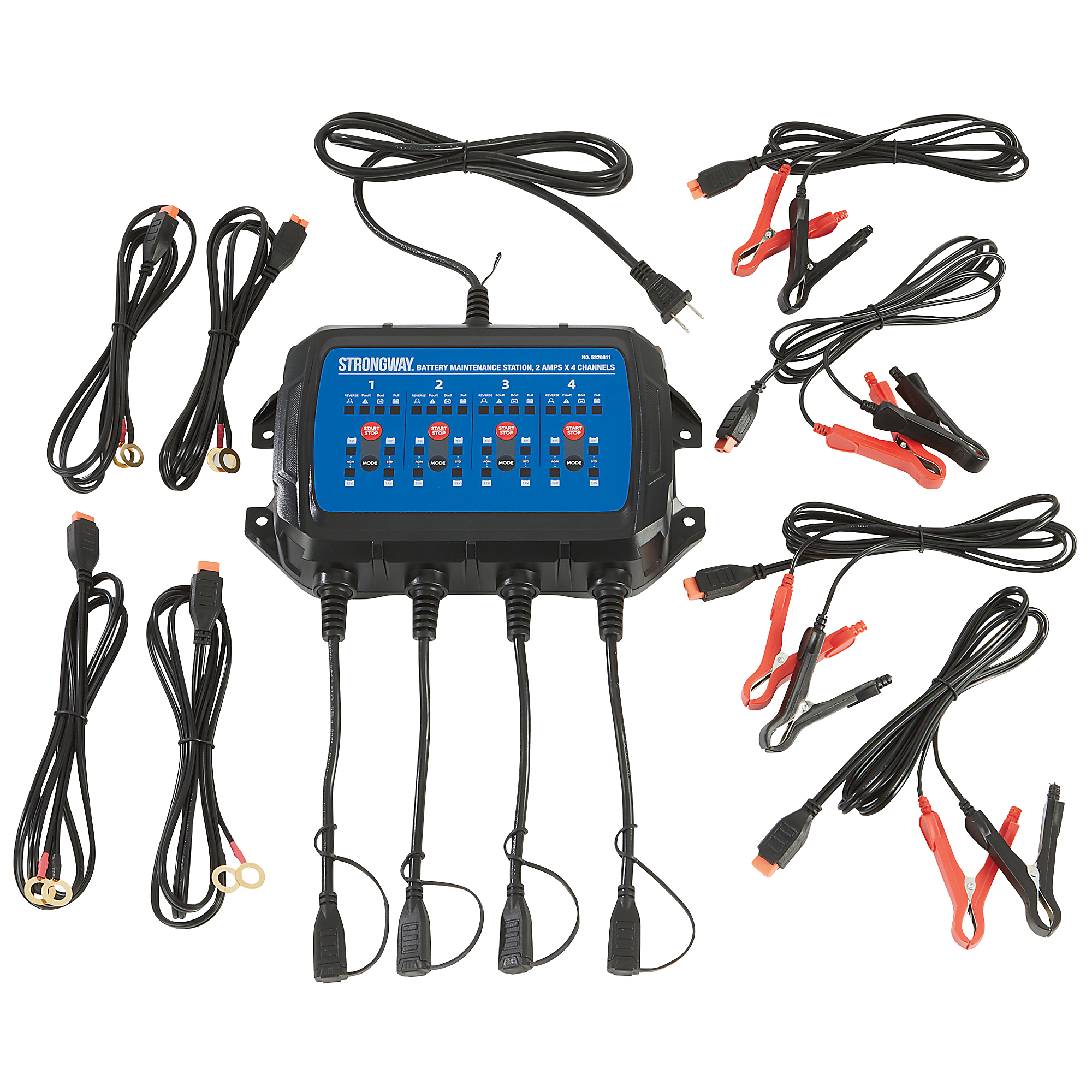 Strongway 6/12 Volt 4-Bank Smart Charger | Northern Tool