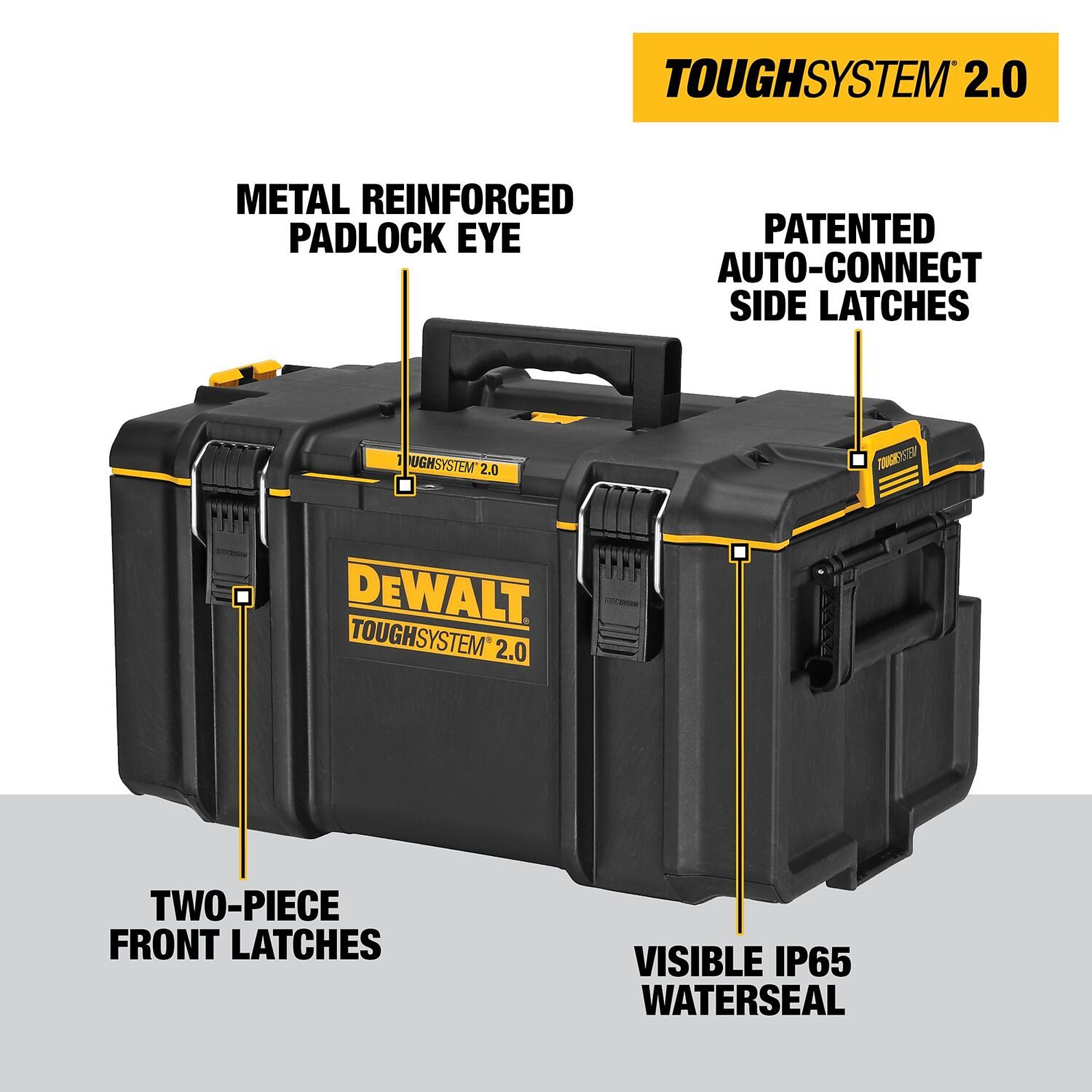 DEWALT, Tough System 2.0 Tool Box 22in. 110 lbs Capacity, Model ...