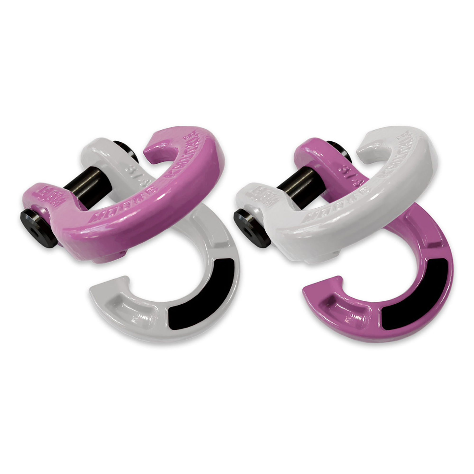 Moose Knuckle Offroad, 3/4 Jowl Split Shackle Pretty Pink / Pure White ...