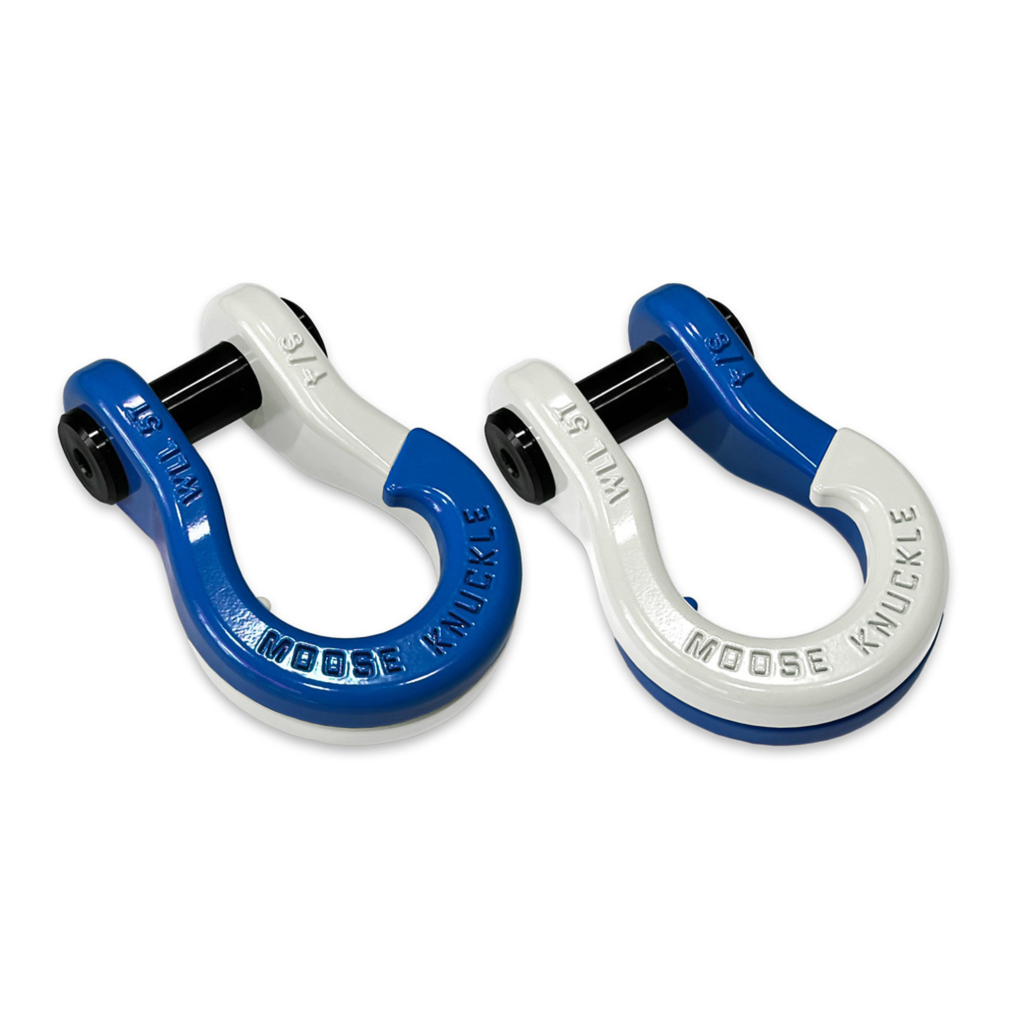 Moose Knuckle Offroad, 3/4 Jowl Split Shackle Blue Balls / Pure White ...