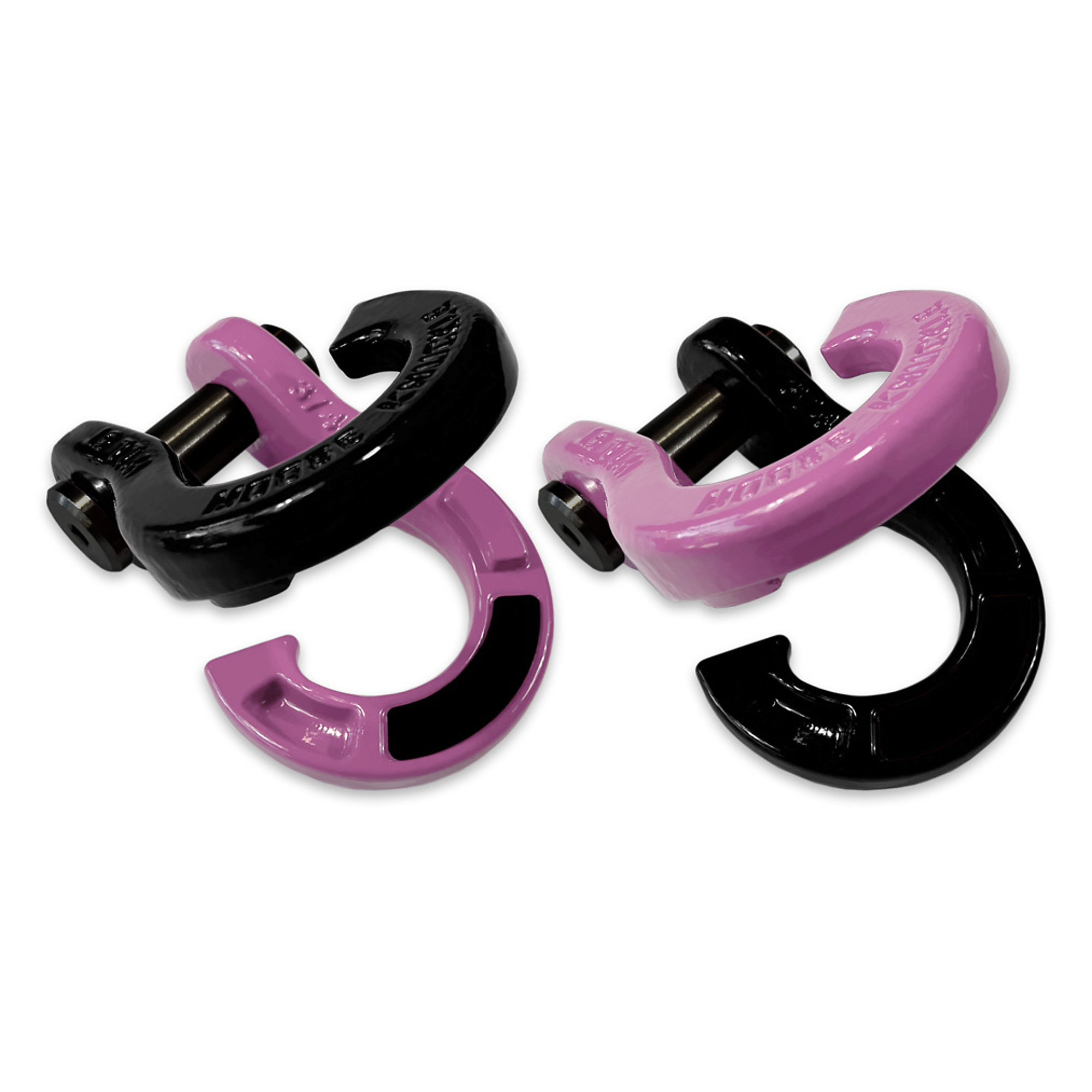 Moose Knuckle Offroad, 3/4 Jowl Split Shackle Black Hole / Pretty Pink ...