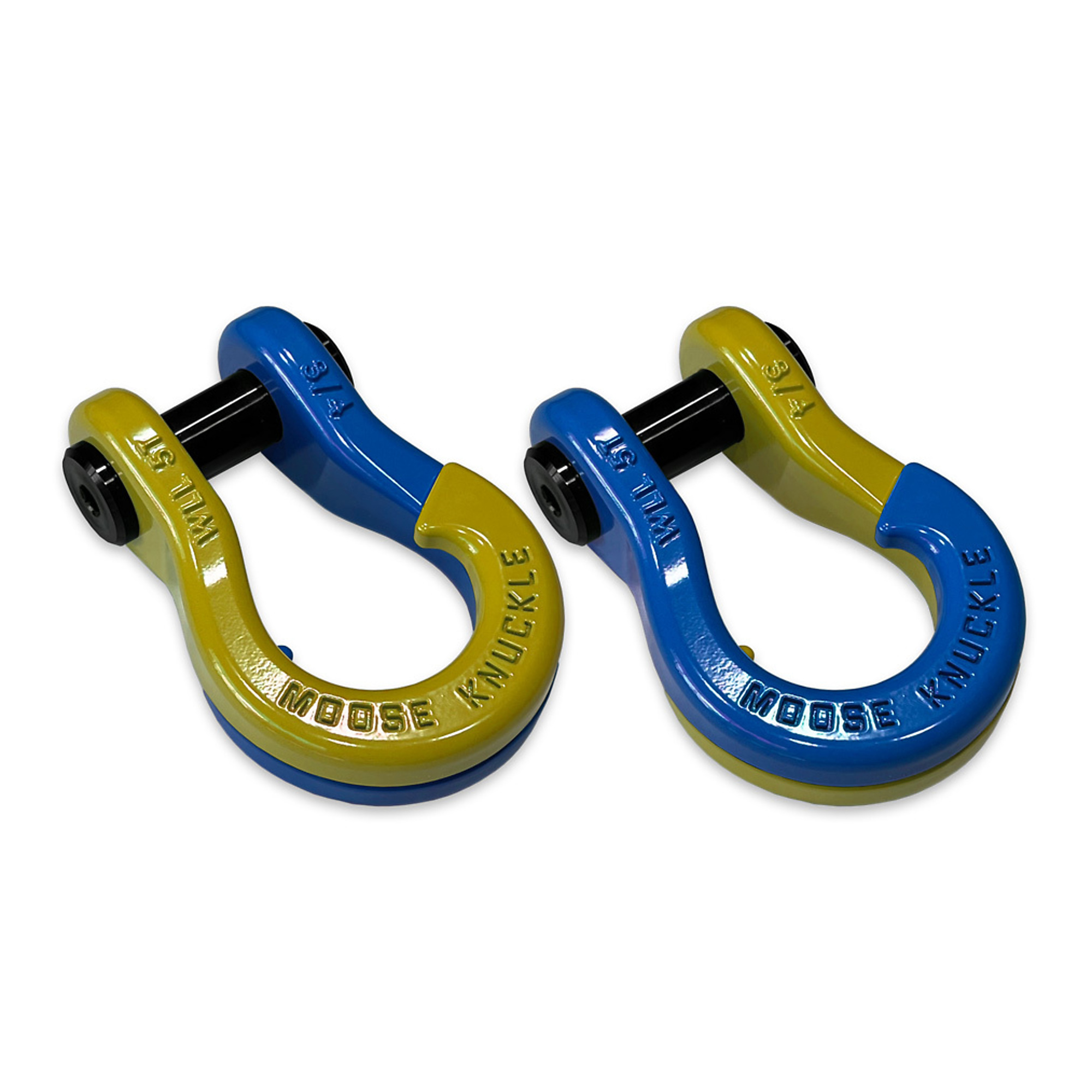 Moose Knuckle Offroad, 3/4 Jowl Split Shackle Detonator Yellow / Blue ...