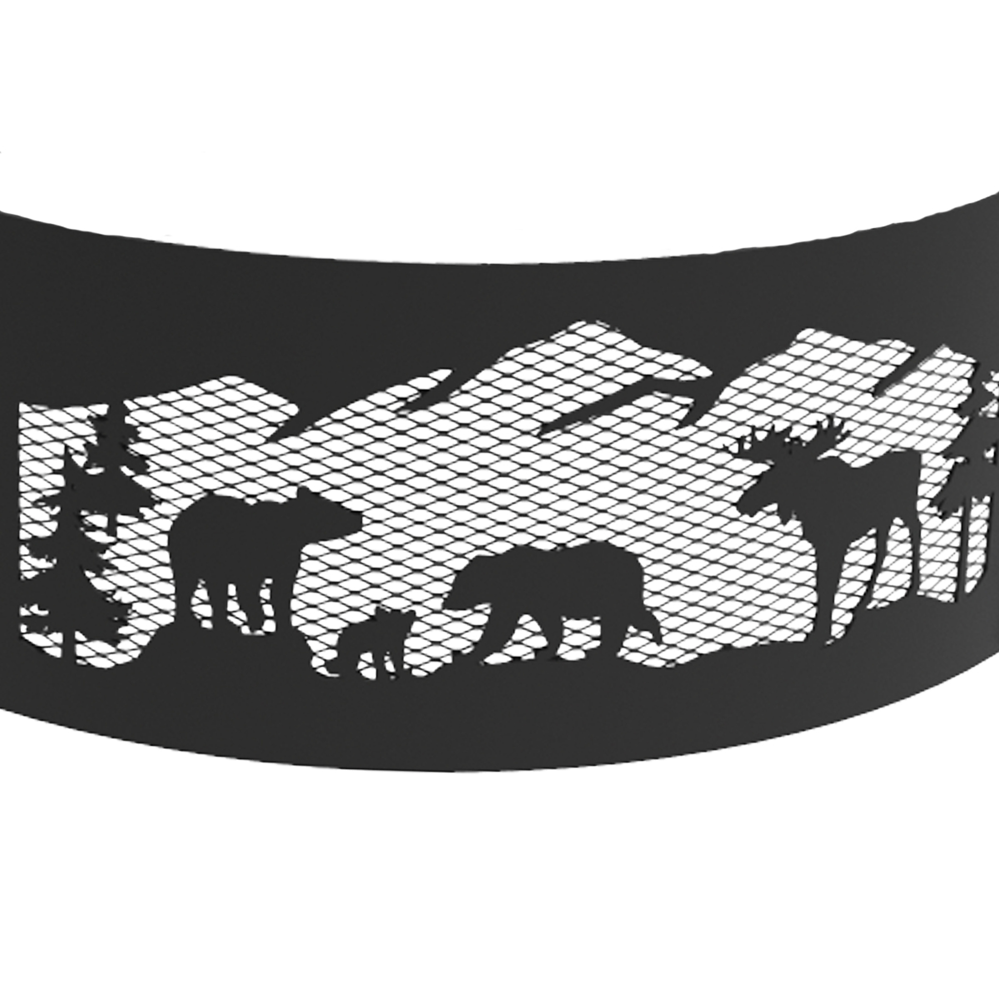 Blue Sky, 36in. Round Fire Ring - Northern Woods- .8mm, Fuel Type Wood ...