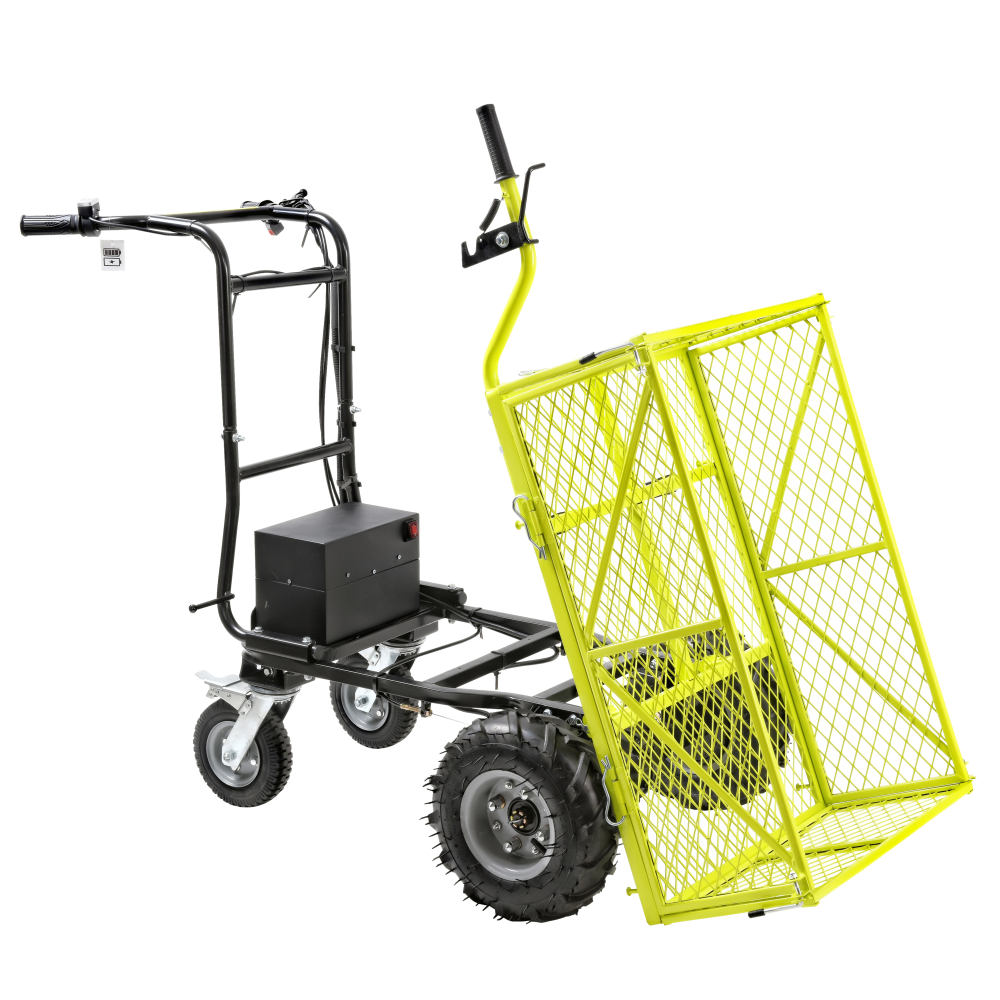 Yard Tuff, 4-Wheel Electric Cart, Load Capacity 660 lb, Model# YTF-4WEC ...