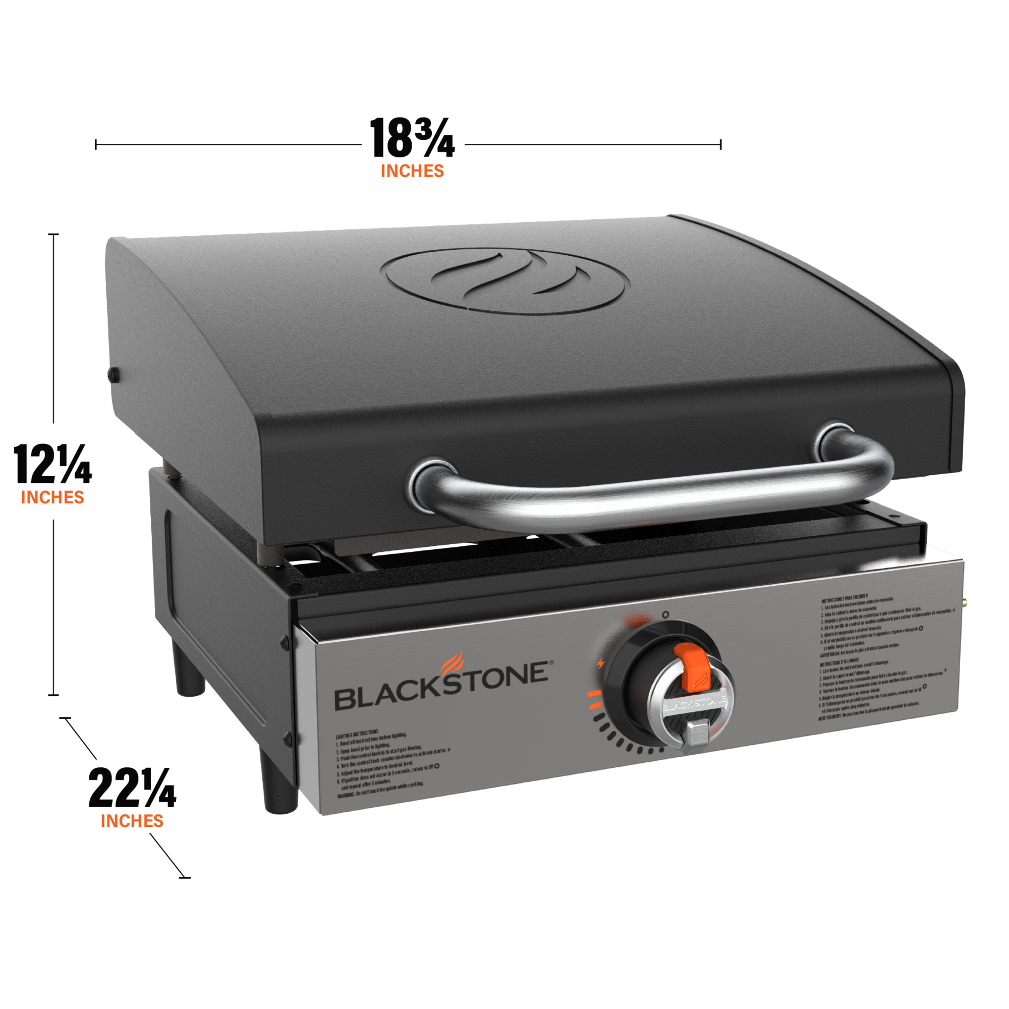 Blackstone, 17in. tabletop griddle w/hood, Fuel Type Propane, Model ...