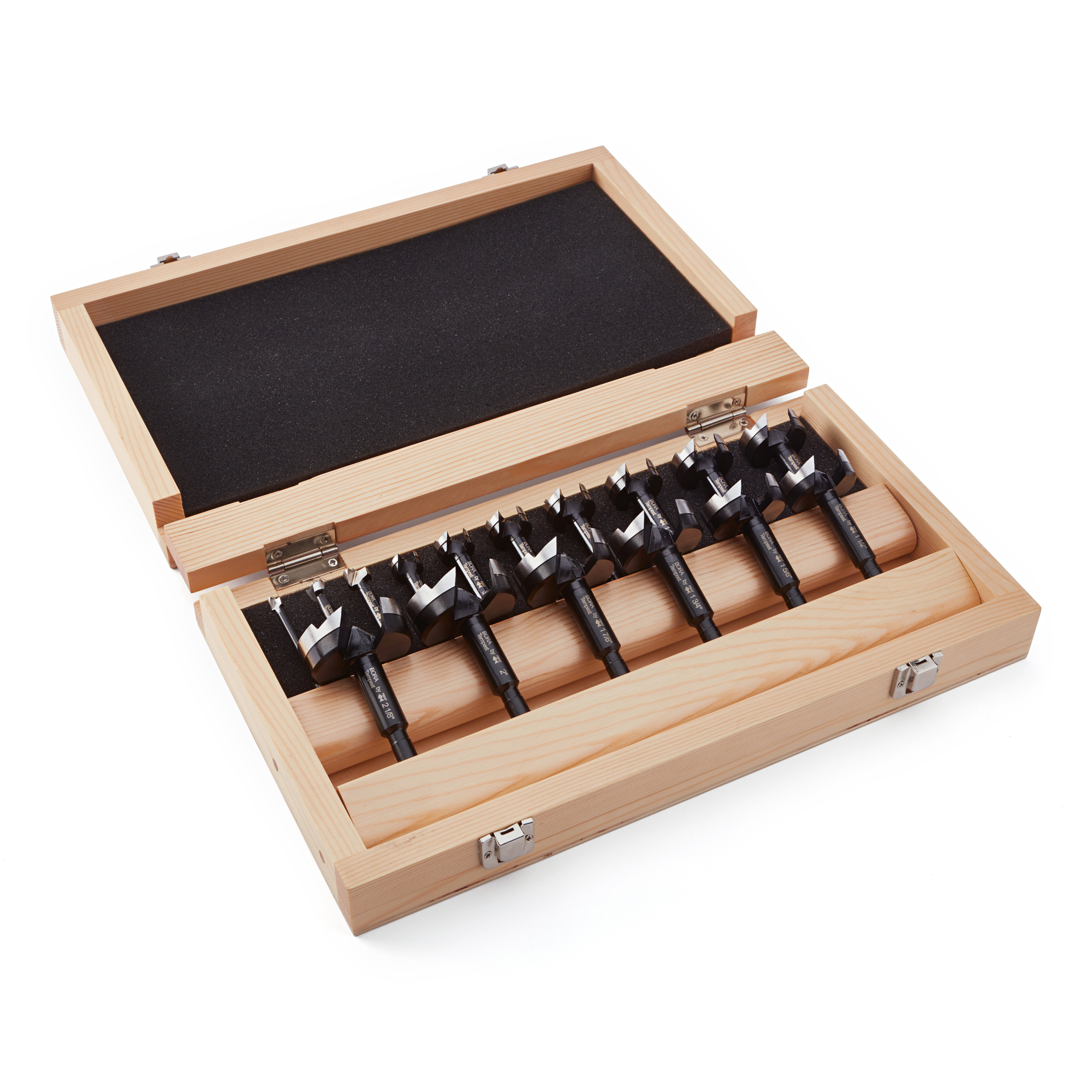 BORA, Tempest Forstner Bit: 16 Pc Set in Wood Box, Included (qty.) 1 ...