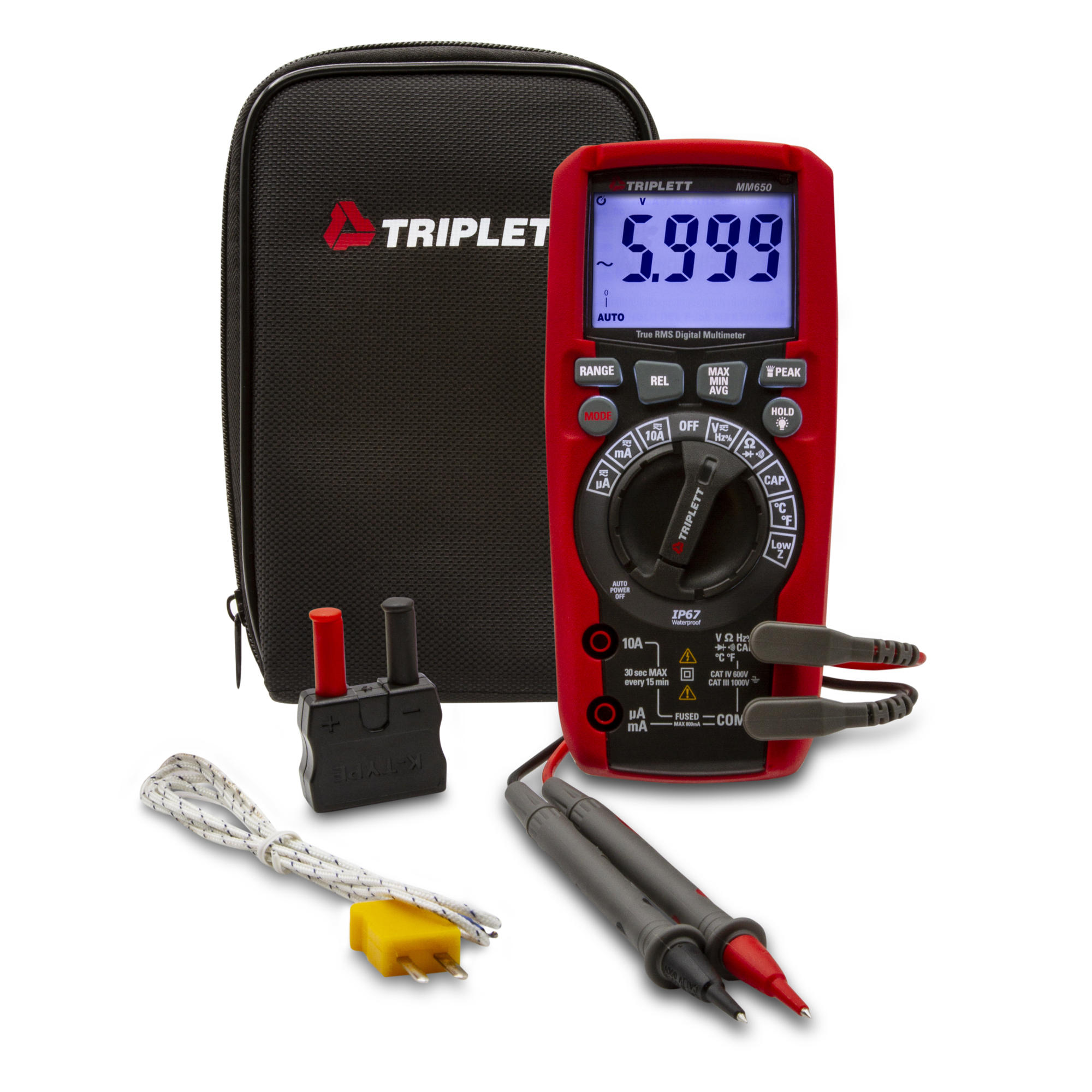 Triplett, CAT IV TRMS Multimeter with Lo Z, Model# MM650 | Northern Tool