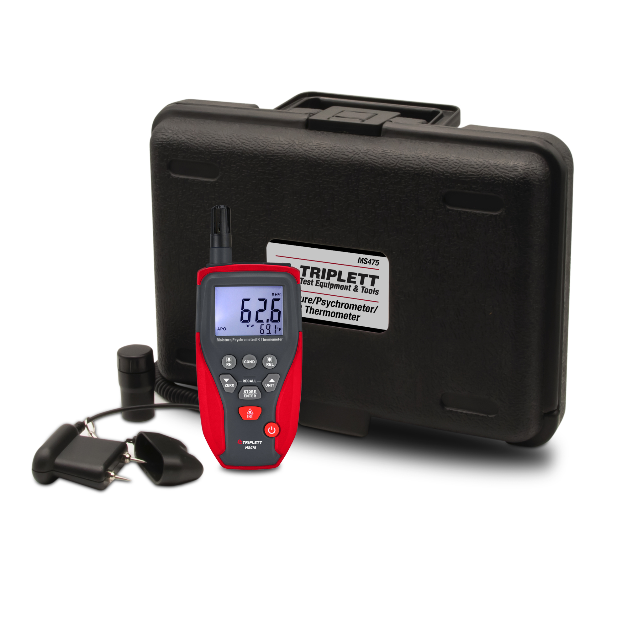 Triplett, Moisture/Psychrometer/IR Thermometer, Model# MS475 | Northern ...