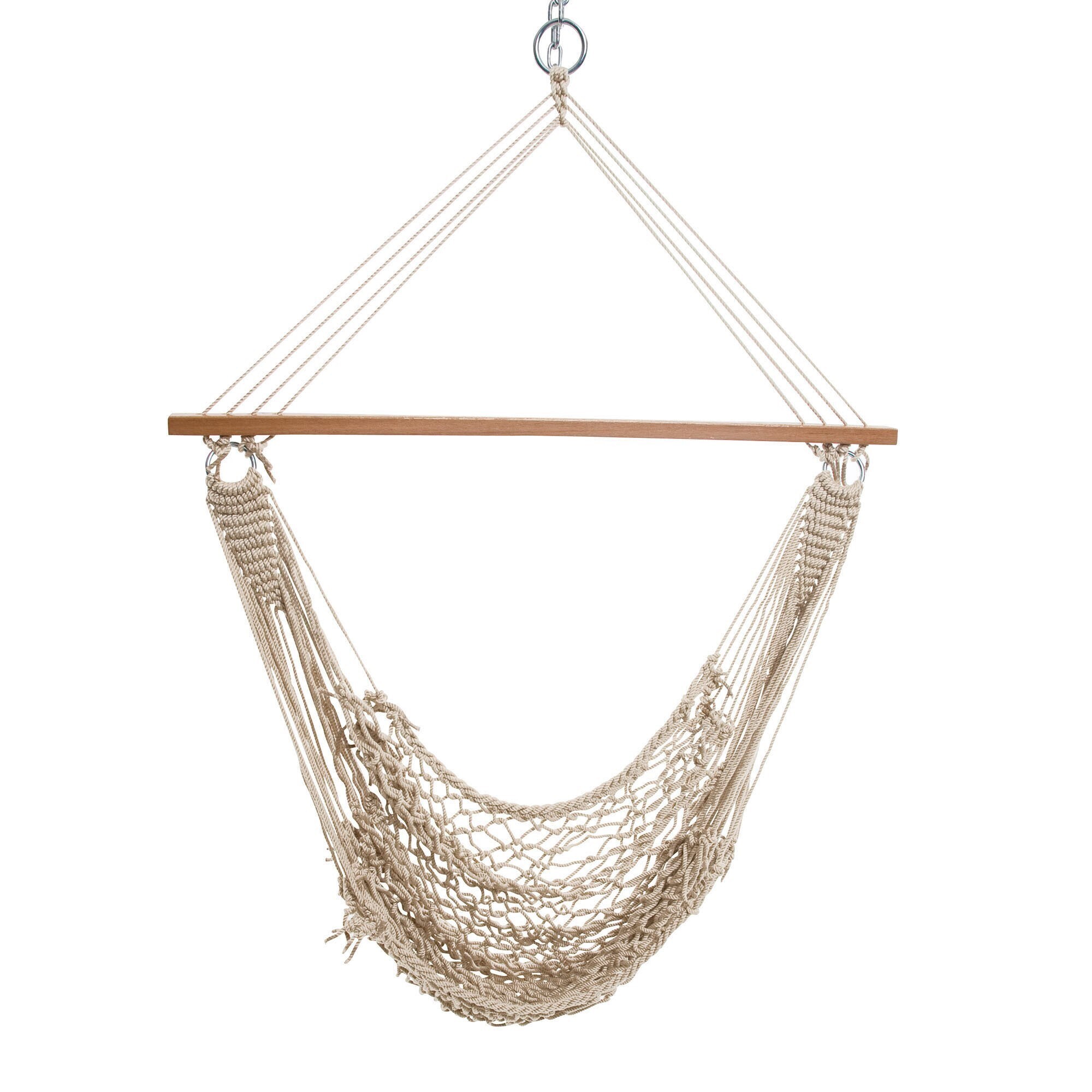 Castaway Living, Single Cotton Rope Swing, Color Natural, Capacity 250 ...