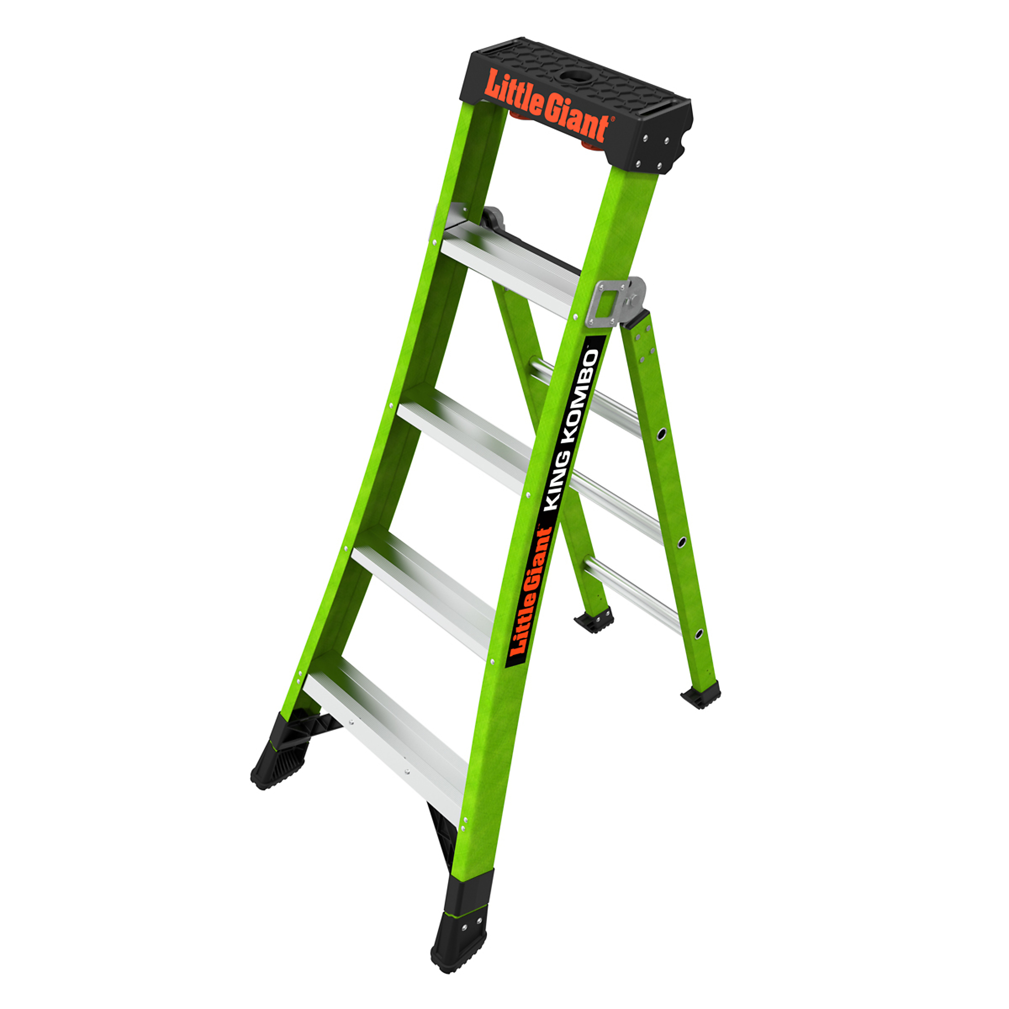Little Giant Ladder, KING KOMBO Profes 5ft. 375lb Fiberglass Combo ...