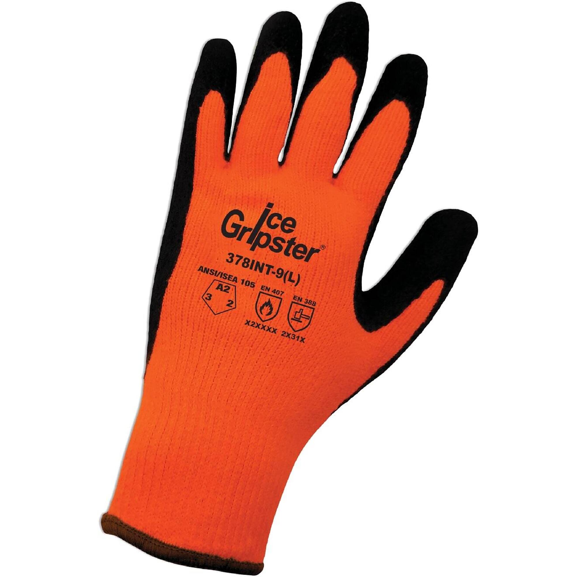 Global Glove Ice Gripster® , HV Org Insulated, Rub Coat, Cut Resist A2 ...