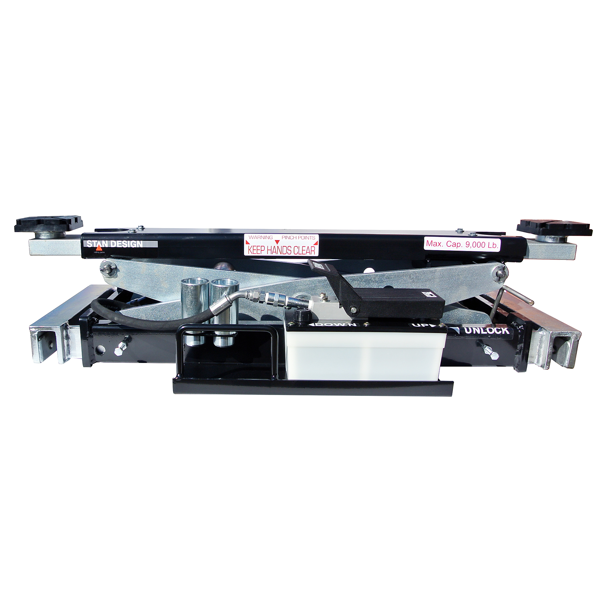 Stan Design, 9000 Lb. Cap Rolling Bridge Jack for Vehicle Lifts Pits ...