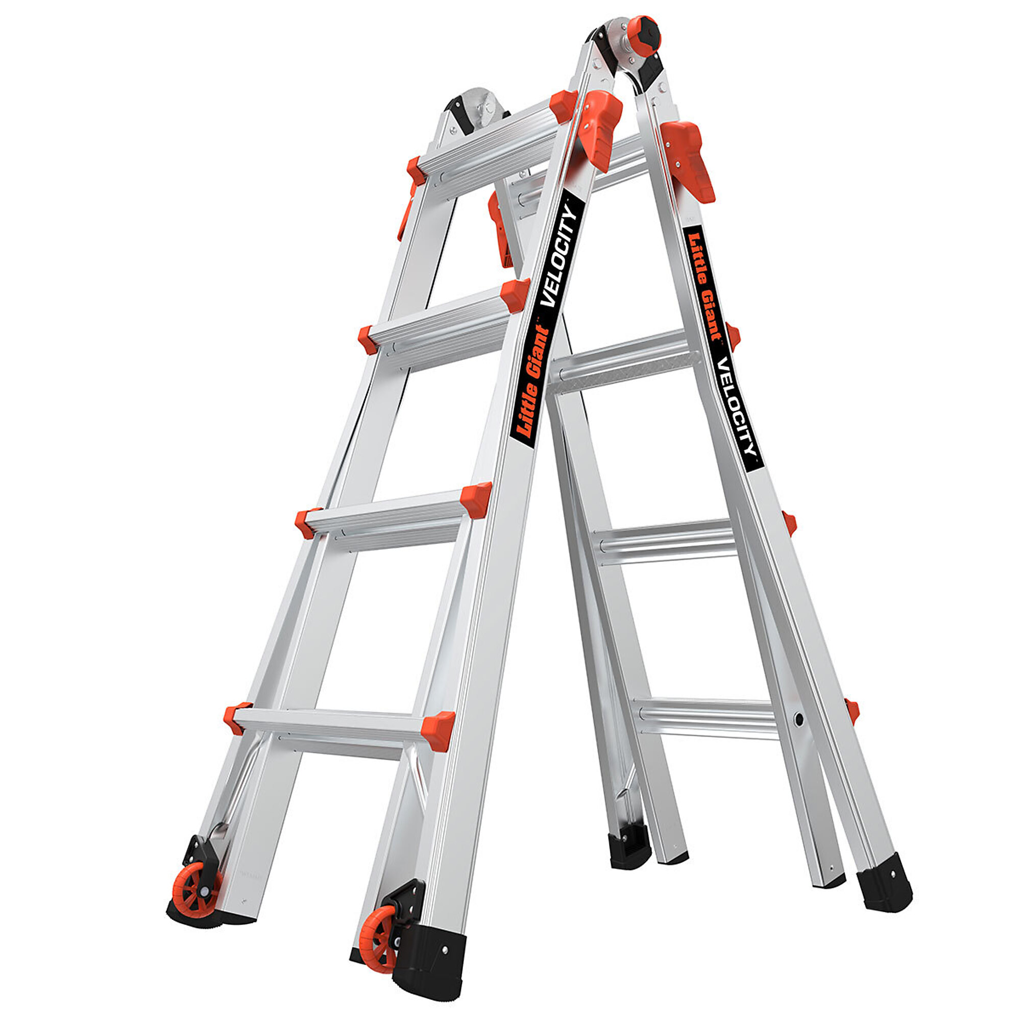 Little Giant Ladder, VELOCITY 17 Alum Articulated Extend Ladder, Height ...