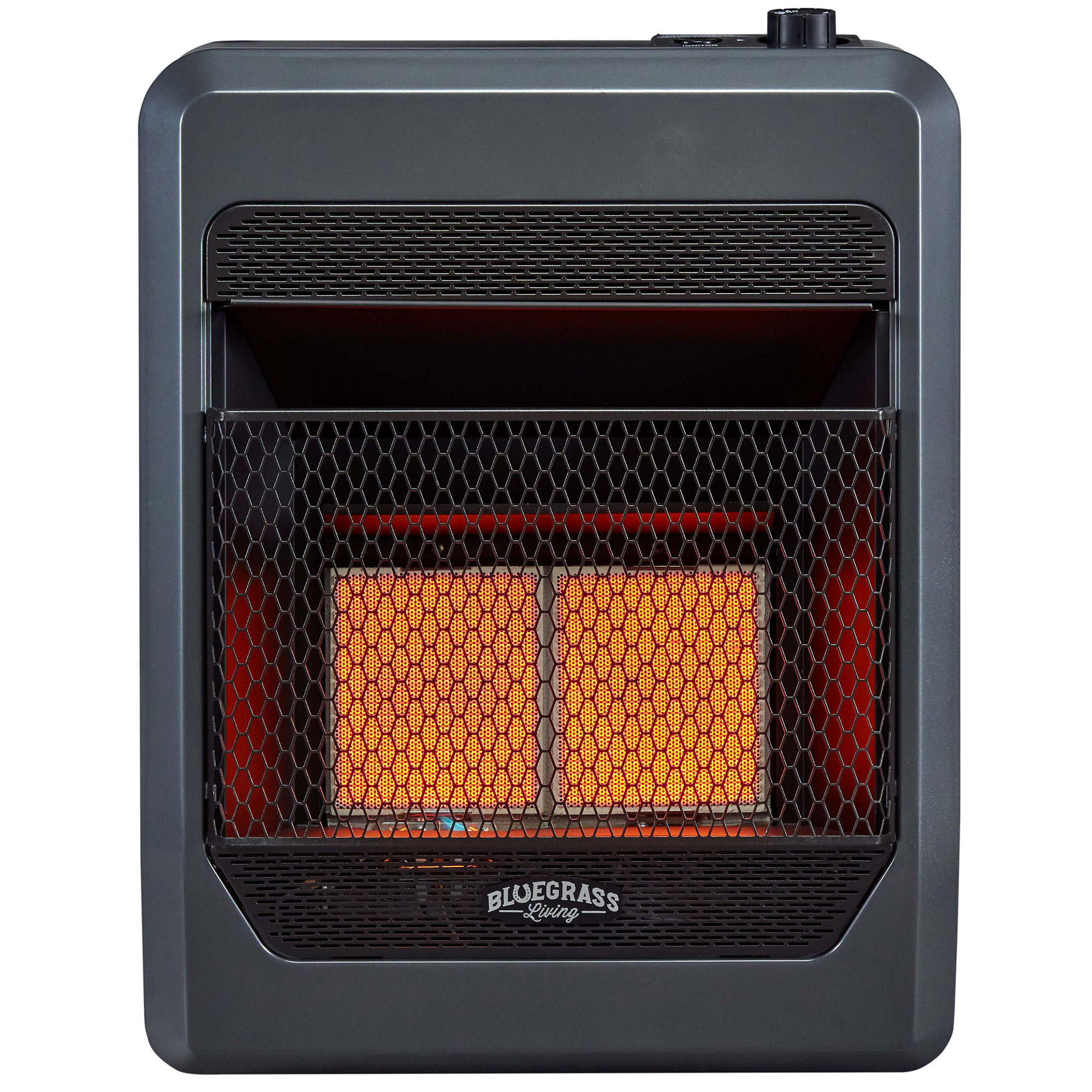 Bluegrass Living, NG Gas Vent Free Infrared Gas Heater With Blower ...