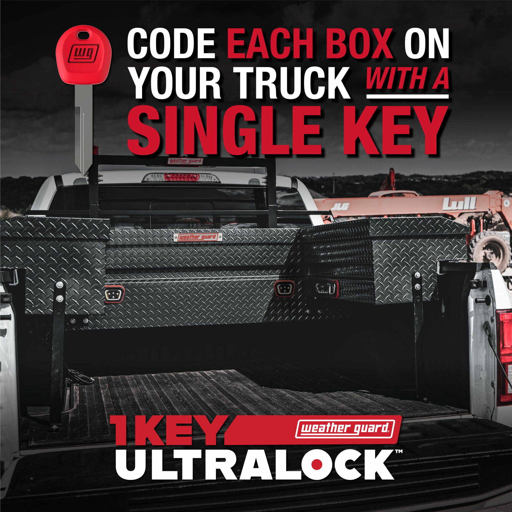 Weather Guard, 71in. L Saddle Box, Full Standard, Width 72 in, Material ...