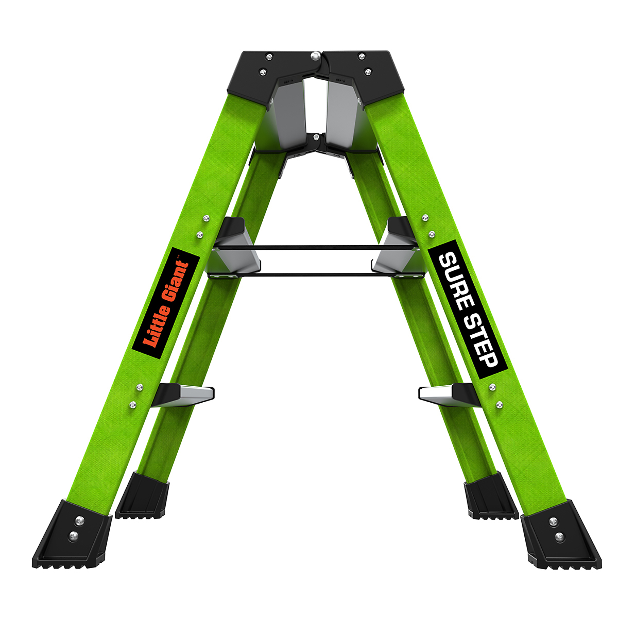 Little Giant Ladder Sure Step 3 Step Dbl Sided Fiberglass Step Stool Height 22 Ft Capacity