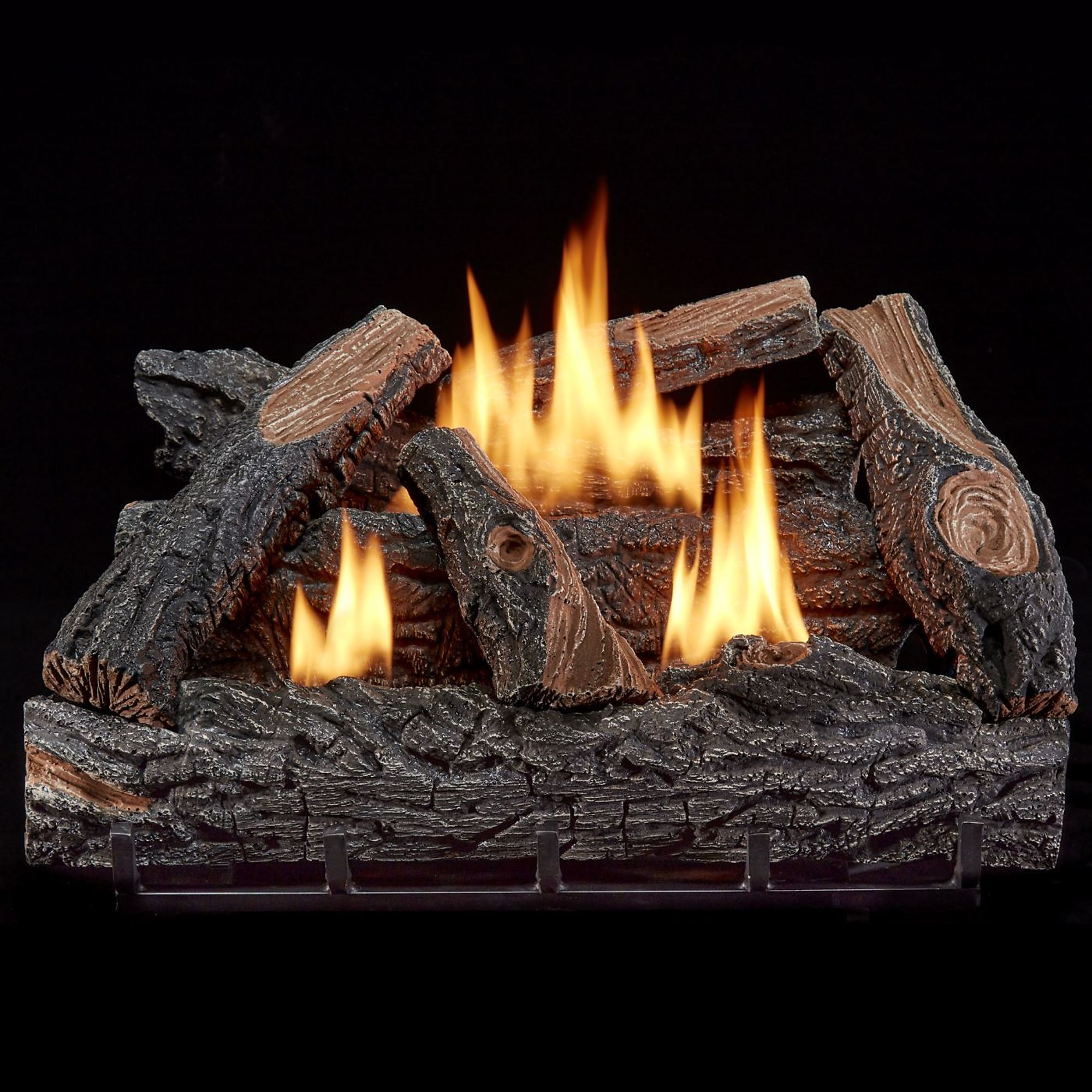 Bluegrass Living, Ventless Gas Log Set - 24in., 32000 BTU, T-Sta, Heat ...