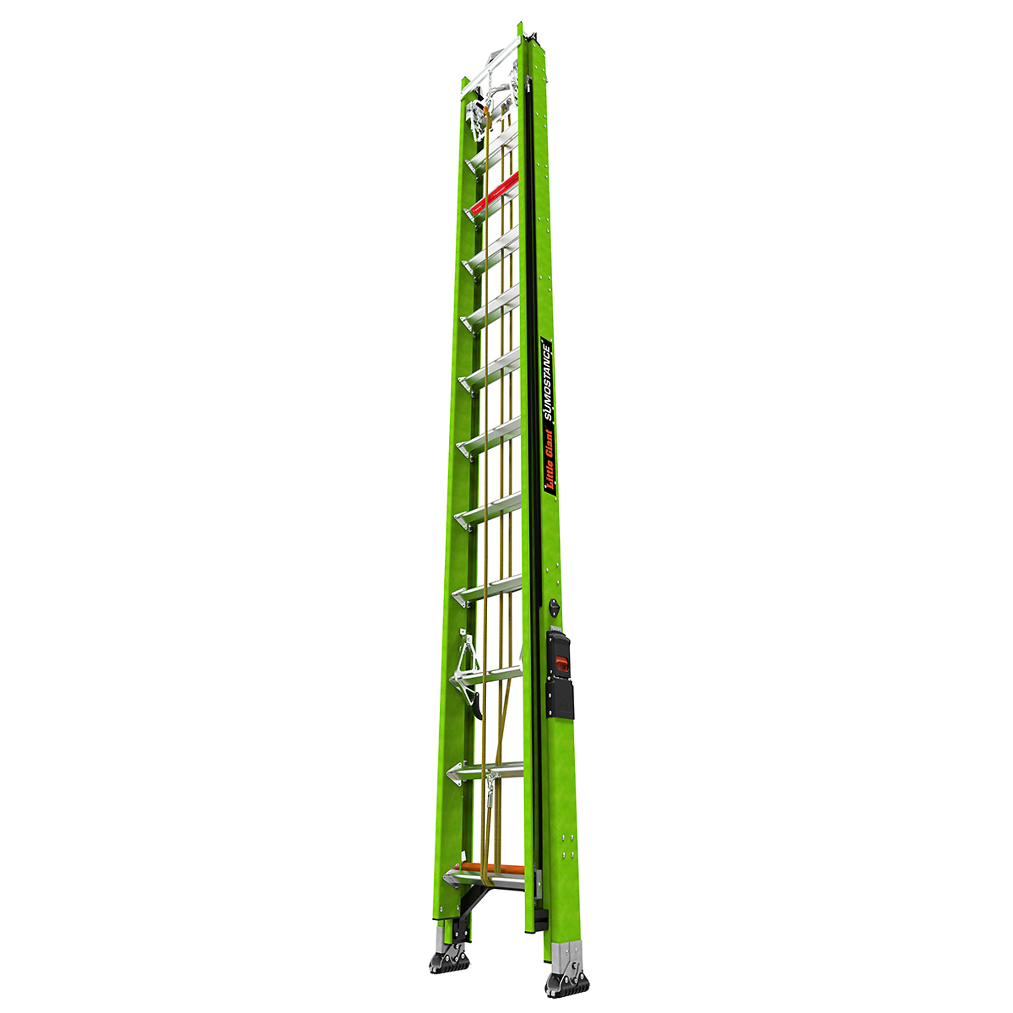 Little Giant Ladder, SUMOSTANCE 24 Ext Ladder GC Hooks Vbar Safety Line ...