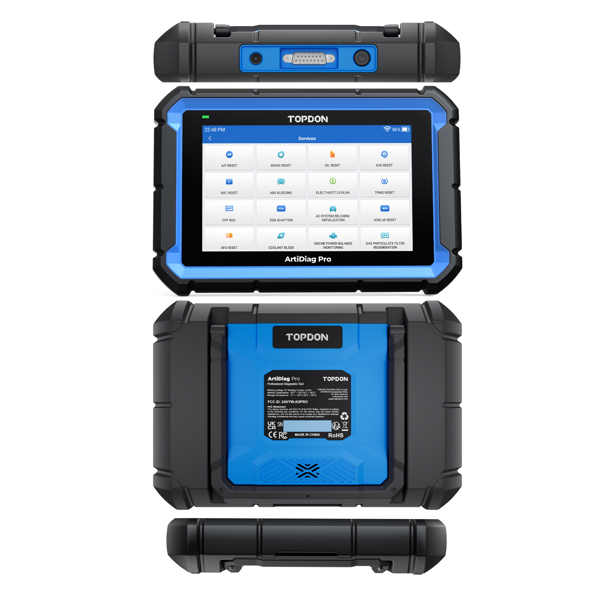 TOPDON, Full System Diagnostics ArtiDiag Pro Bi-Directional OBD Scan ...
