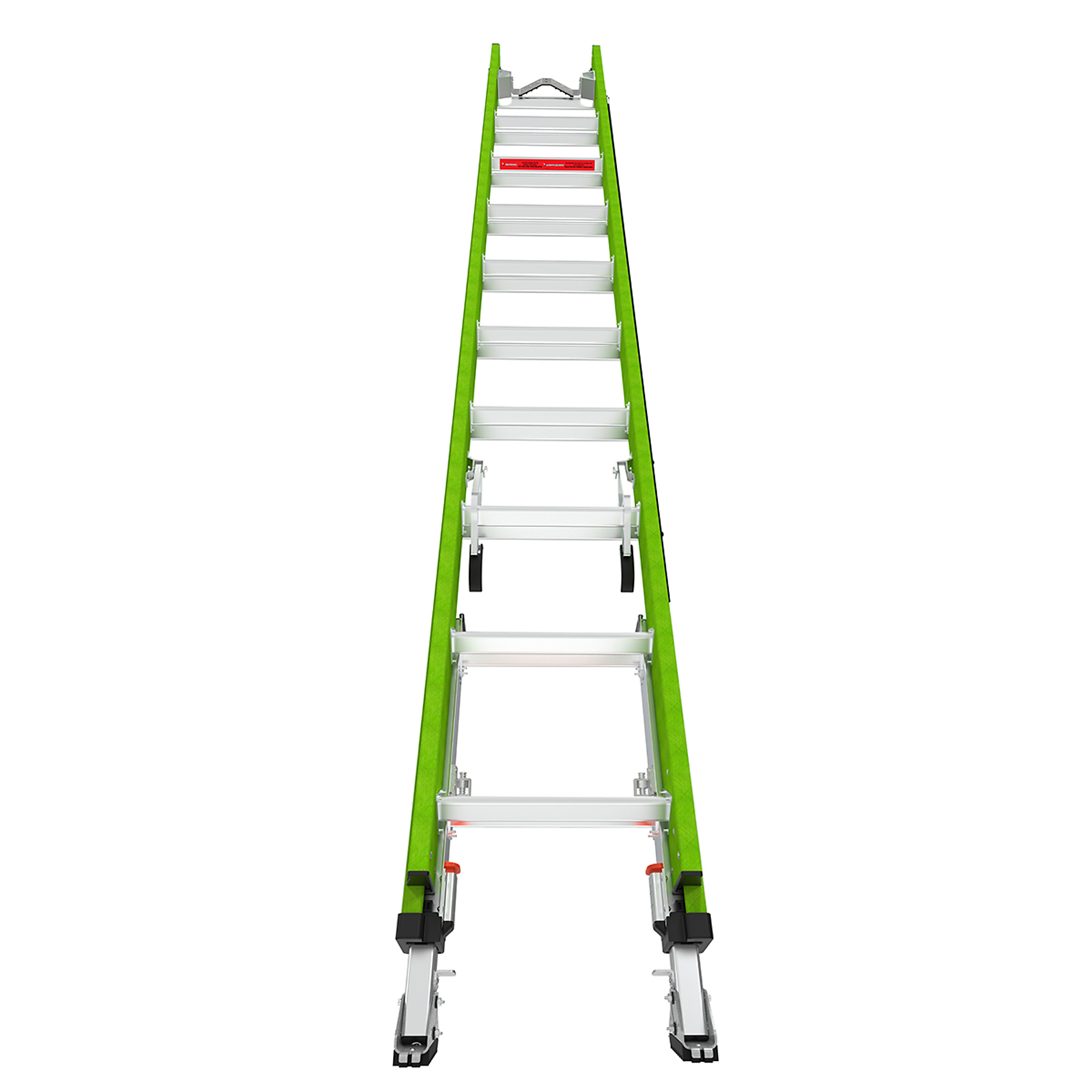 Little Giant Ladder, HYPERLITE 20ft. Ext. Ladder V-bar RATCHET Levelers ...